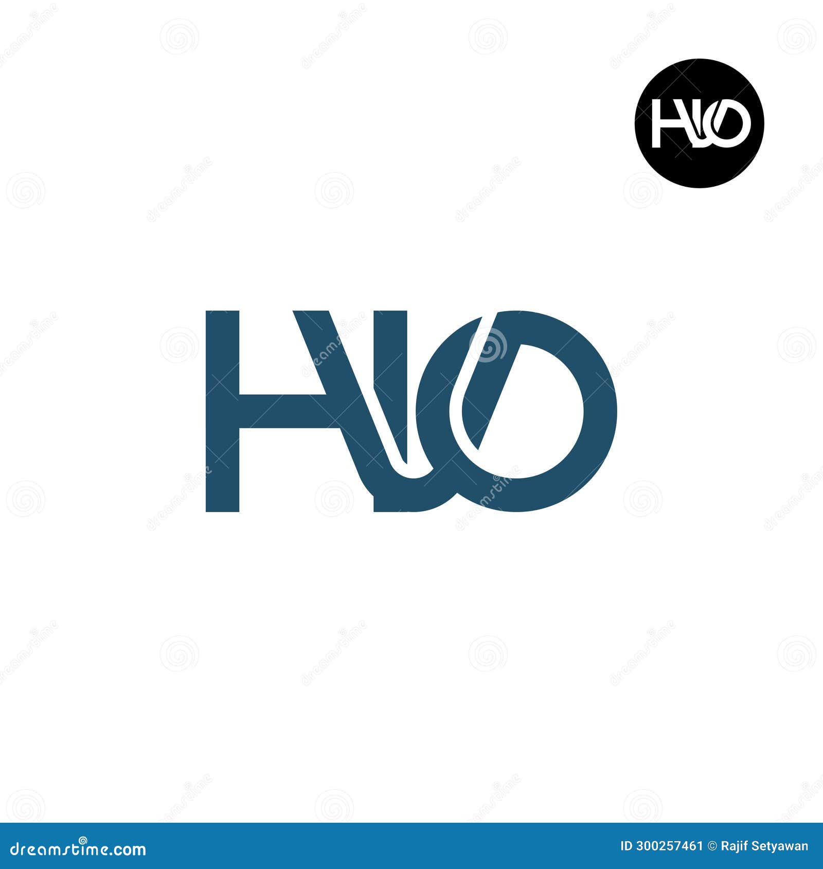 Letter HVO Monogram Logo Design Stock Vector - Illustration of monogram ...