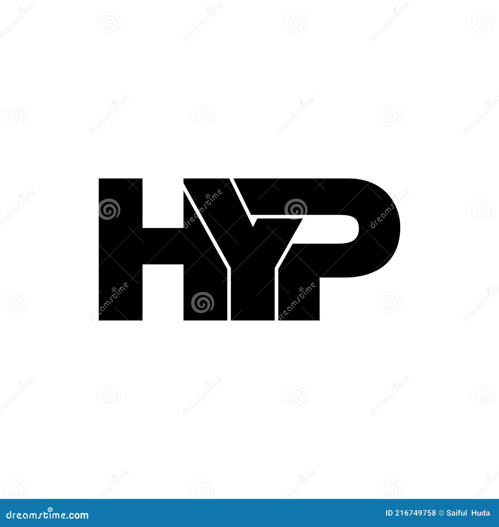 Letter HYP Simple Monogram Logo Icon Design. Vector Illustration ...