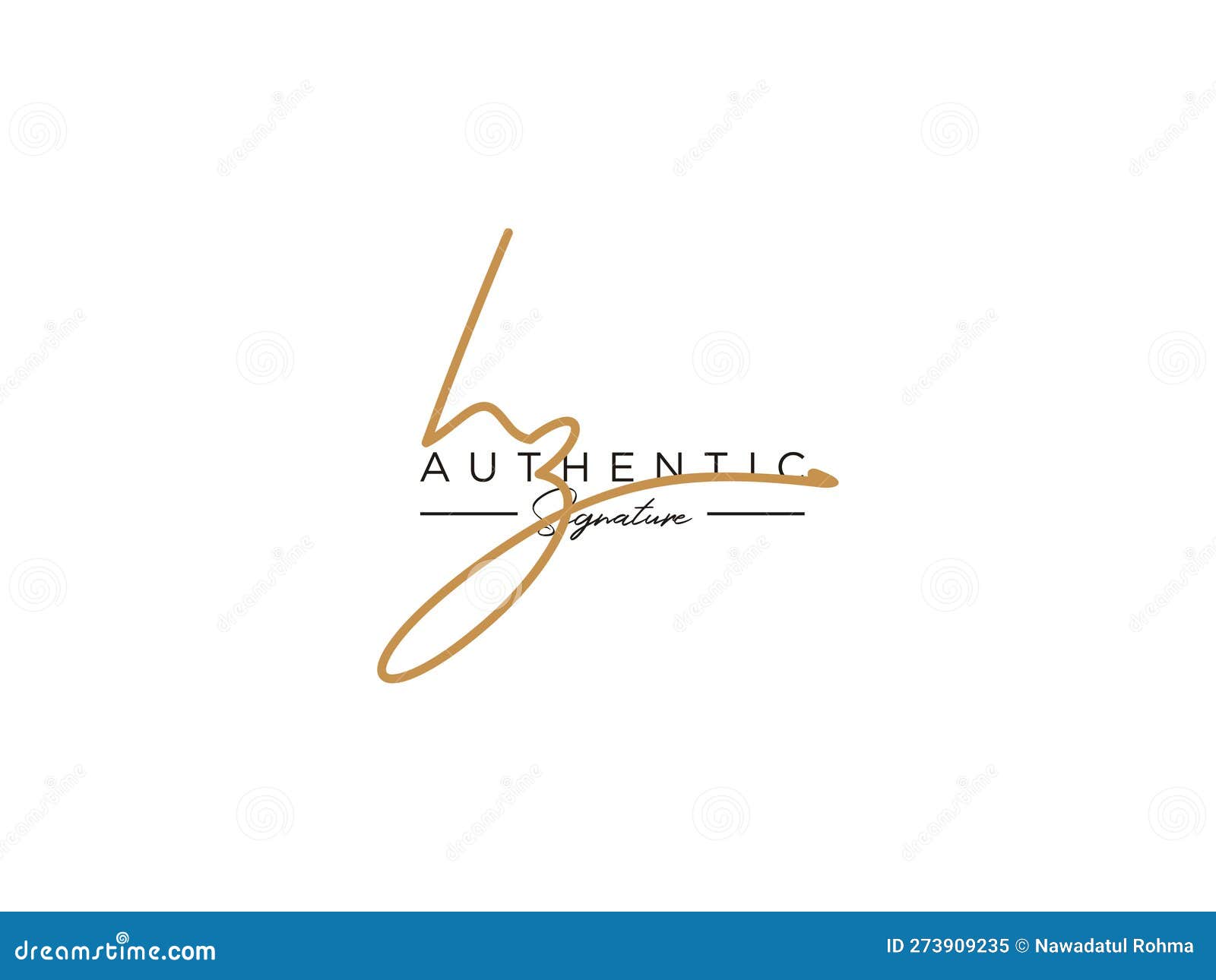 Letter HZ Signature Logo Template Vector Stock Vector - Illustration of ...