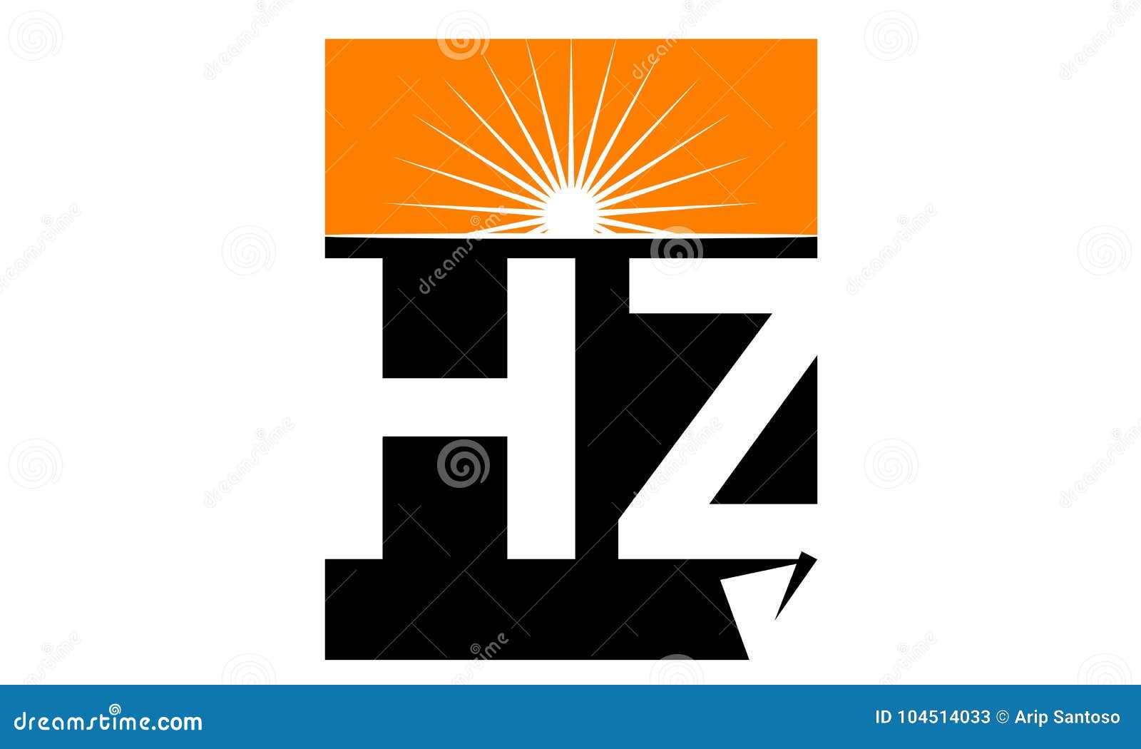 Letter HZ Solution Modern stock vector. Illustration of business ...