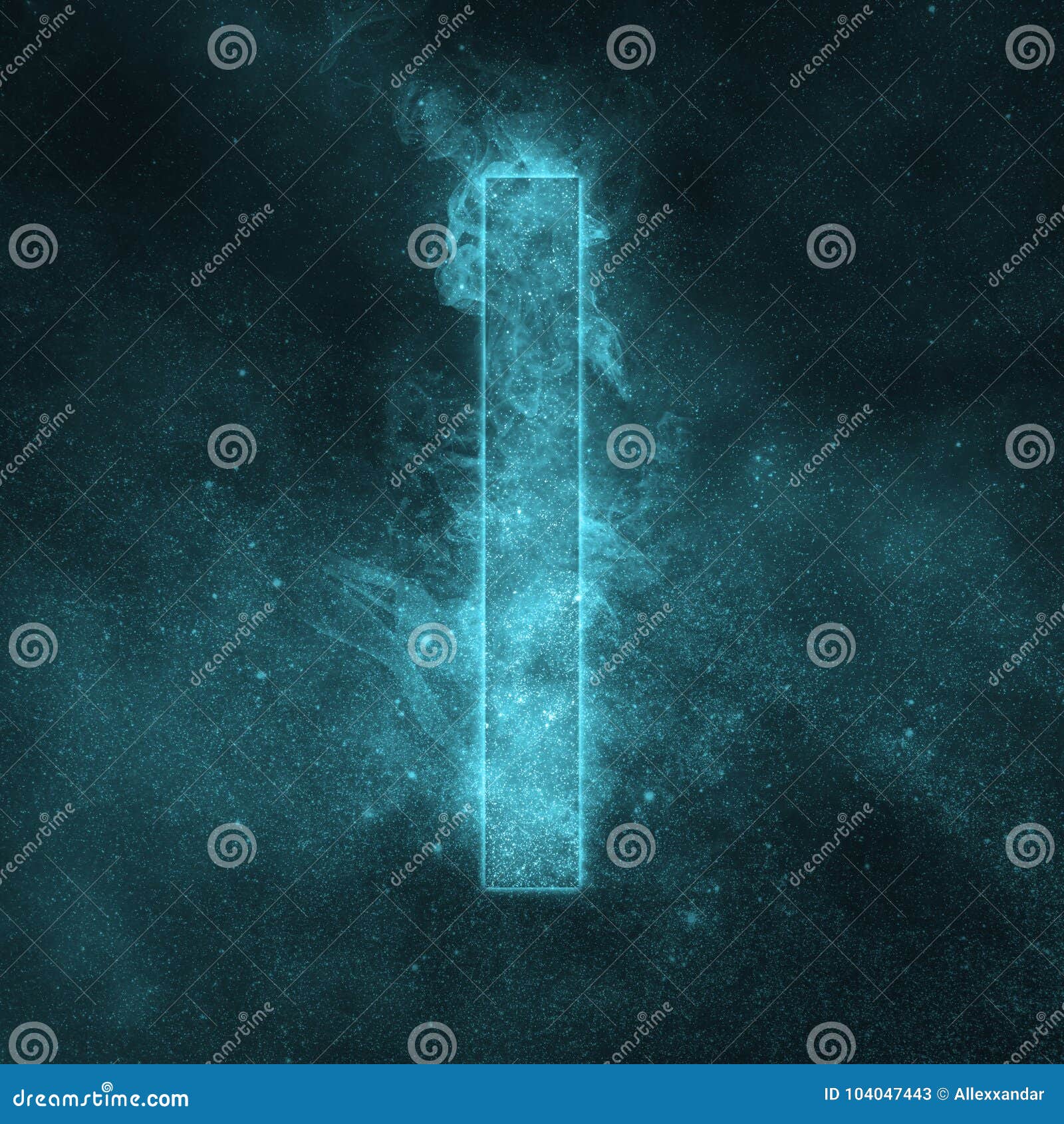 Letter I Alphabet Symbol. Space Letter, Night Sky Letter Stock ...