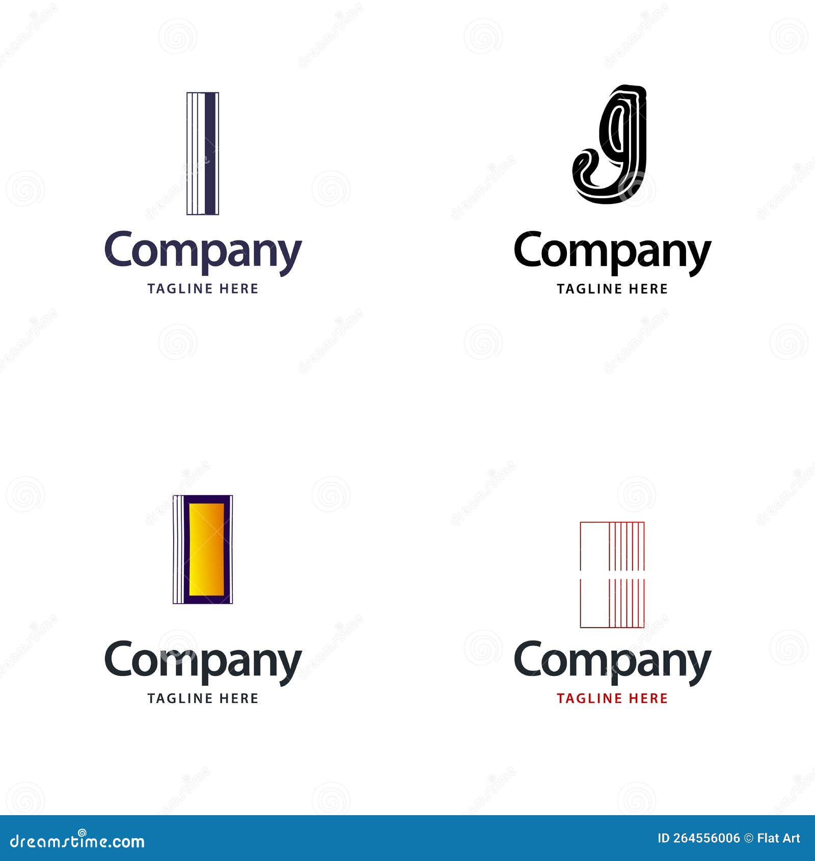 Letter I Big Logo Pack Design Creative Modern Logos Design for Your ...