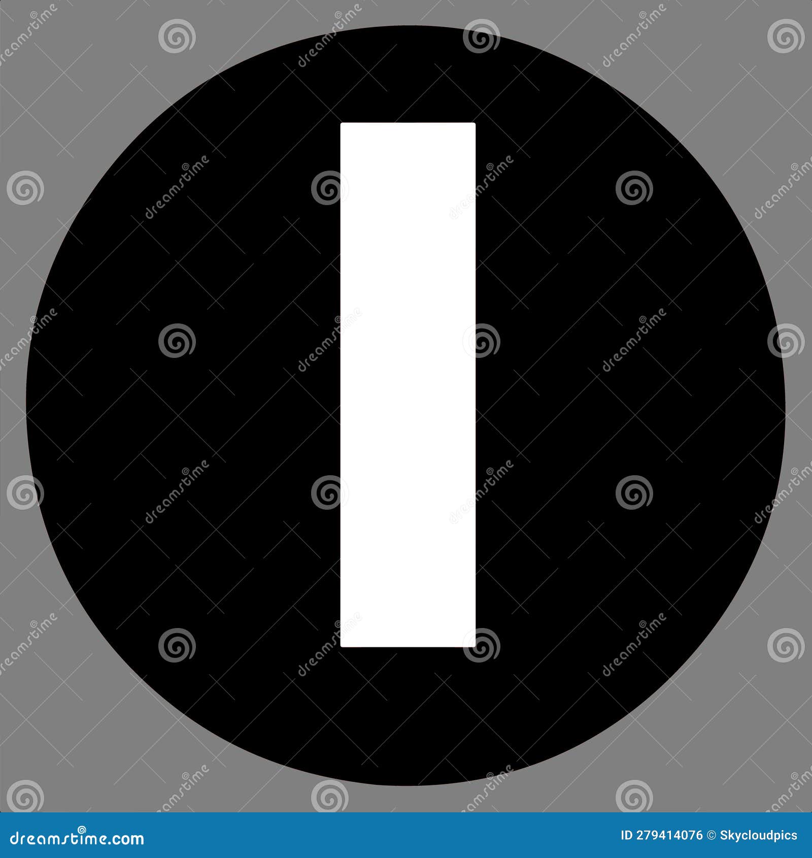 The Letter I Big Red Dot Letters and Numbers Stock Illustration ...