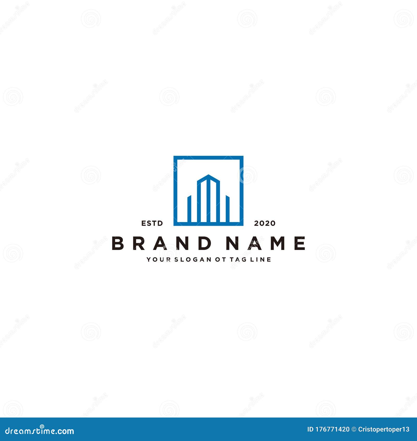 Letter I and Building Logo Design Vector Stock Vector - Illustration of ...