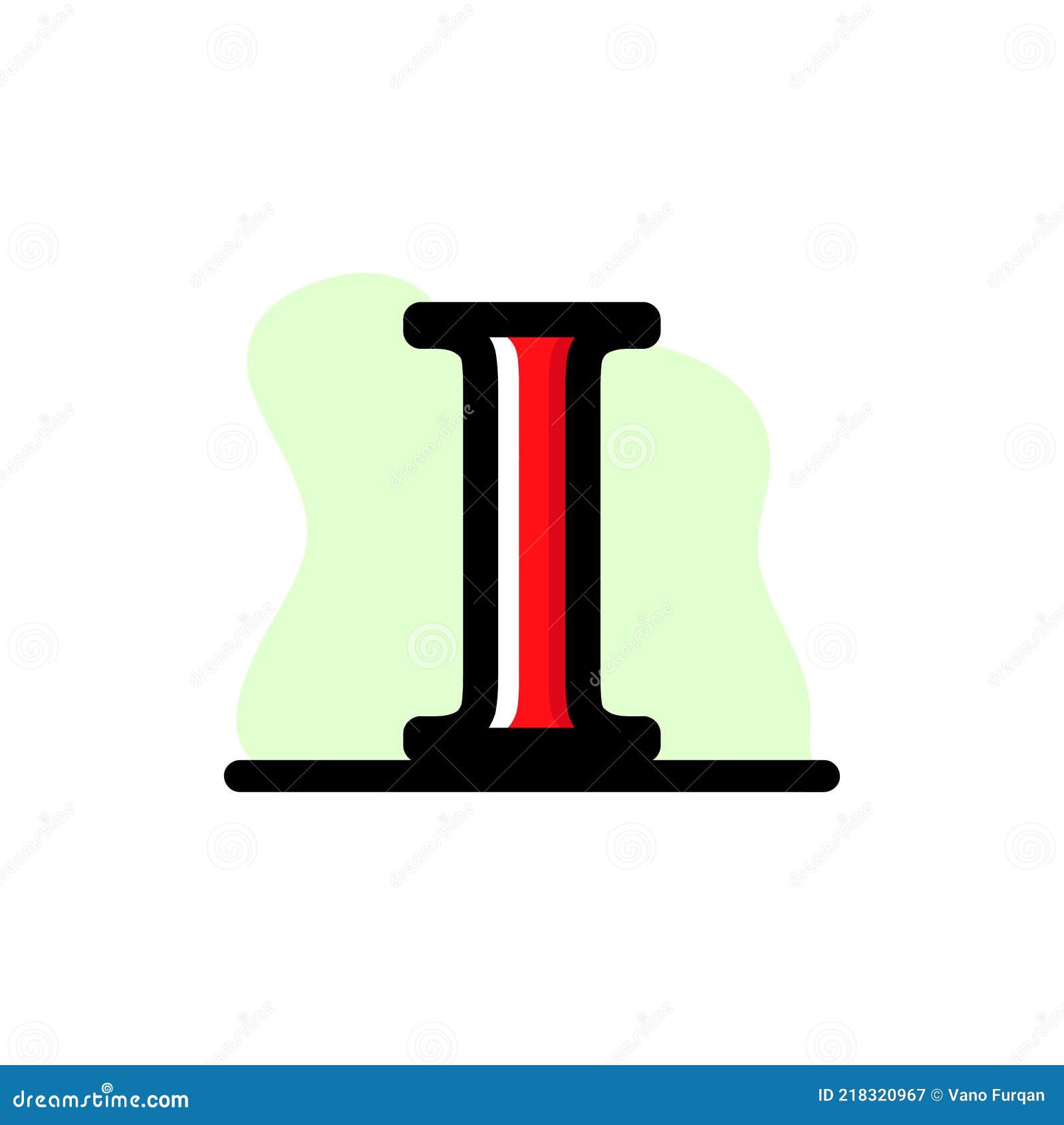 Letter I Conceptual Vector Illustration Design Icon Stock Vector ...