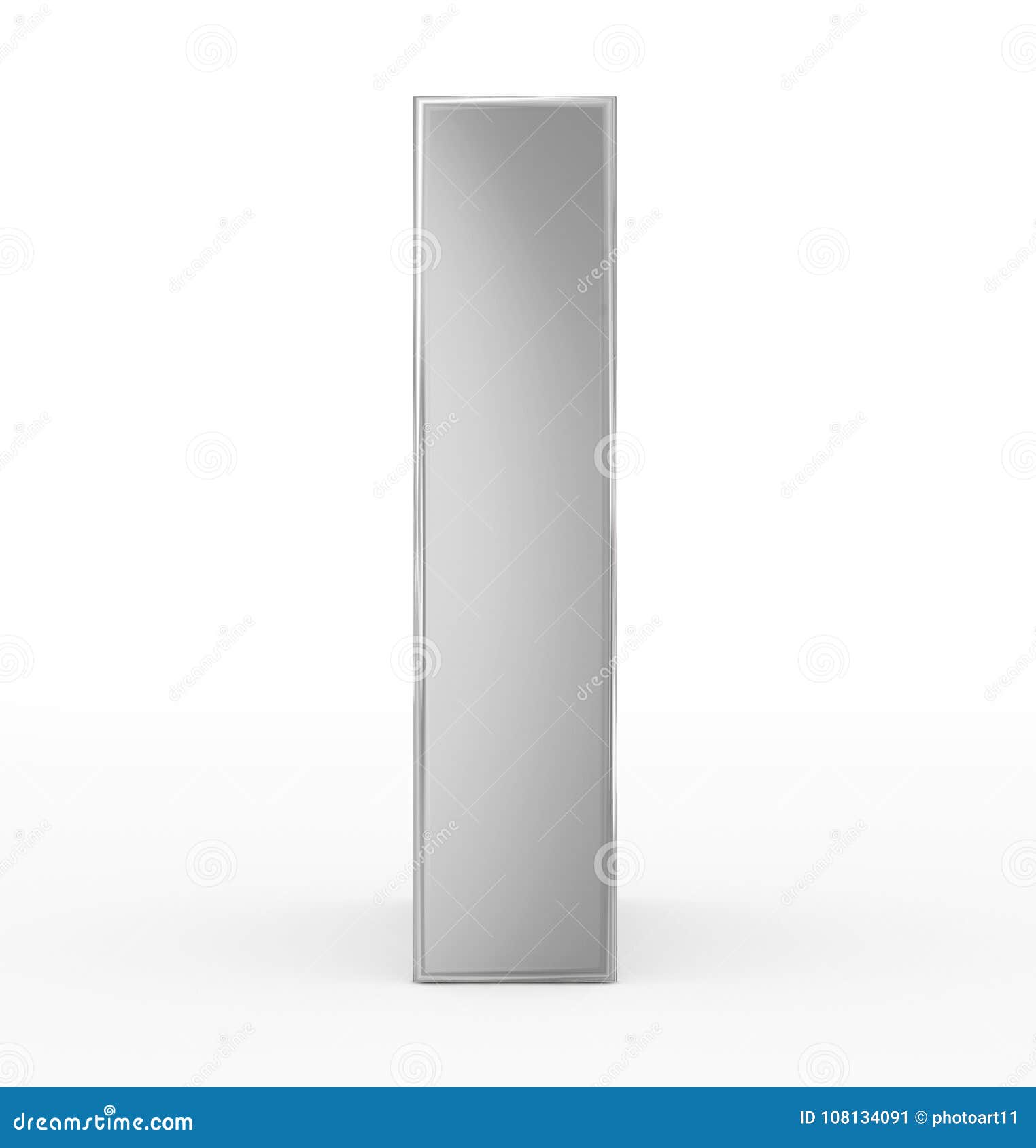 Letter I 3d Silver Isolated on White Stock Illustration - Illustration ...