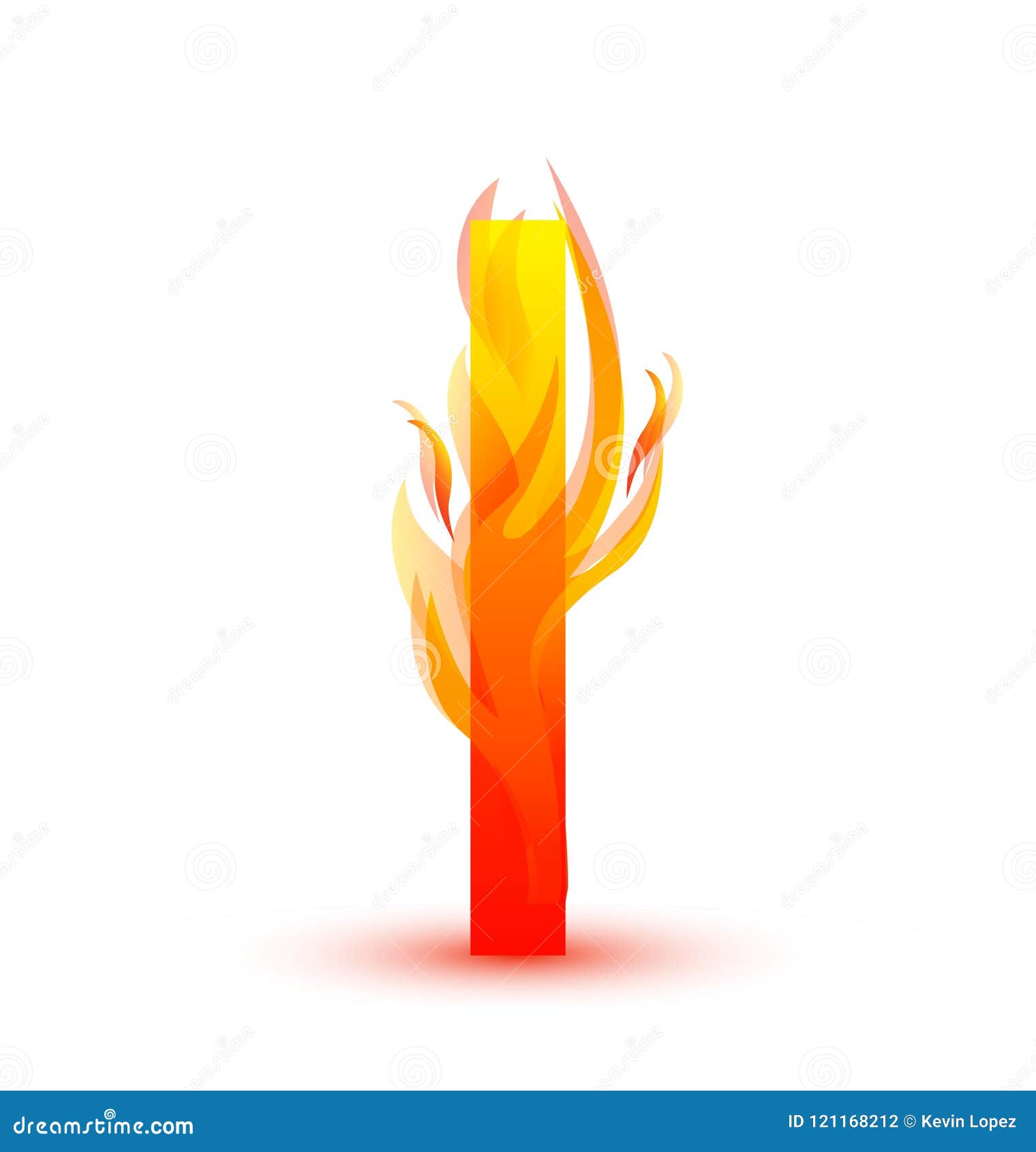 Letter I in Fire Flame Icon Vector Stock Vector - Illustration of fire ...