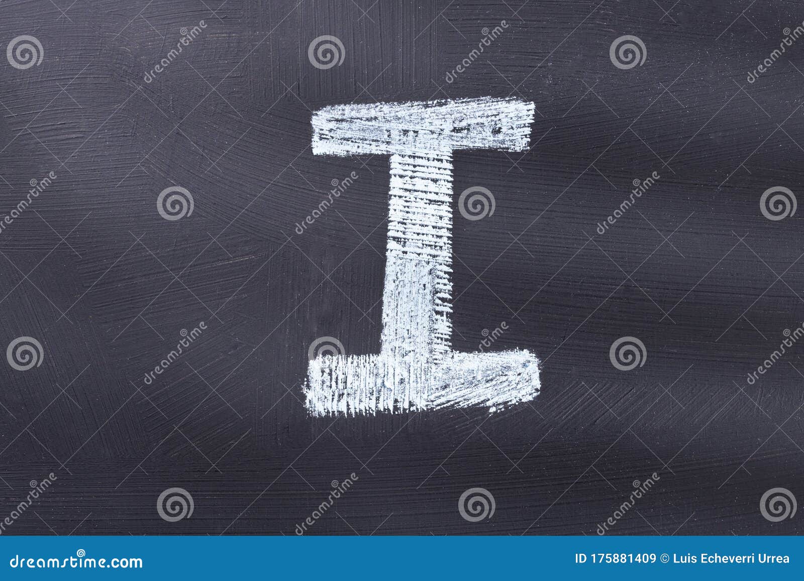 Letter I - Hand Drawn Alphabet Font Stock Image - Image of background ...