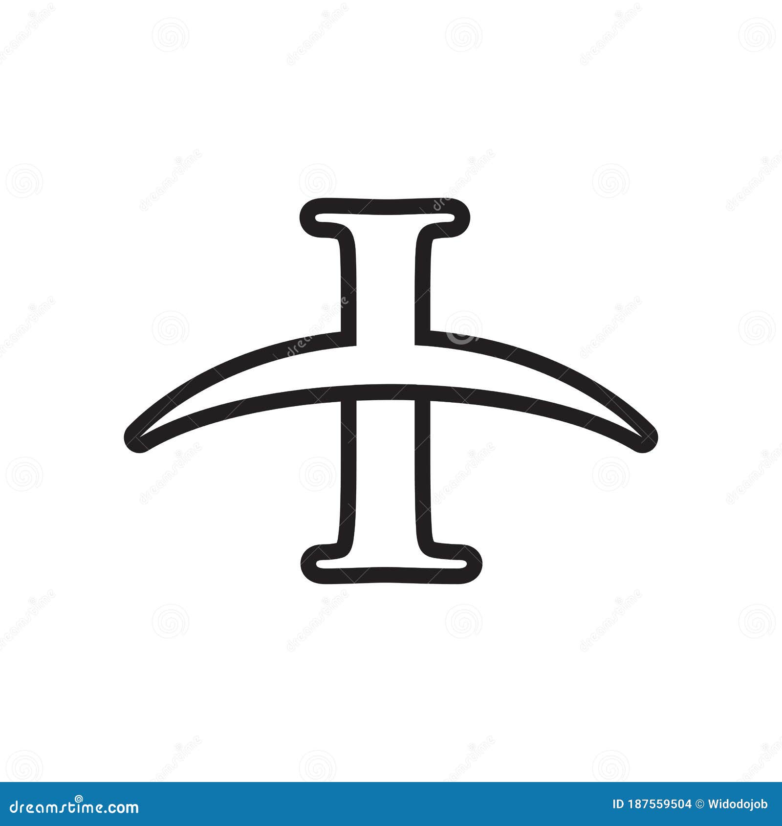 Letter I Icon Symbol Design Vector Stock Vector - Illustration of ...