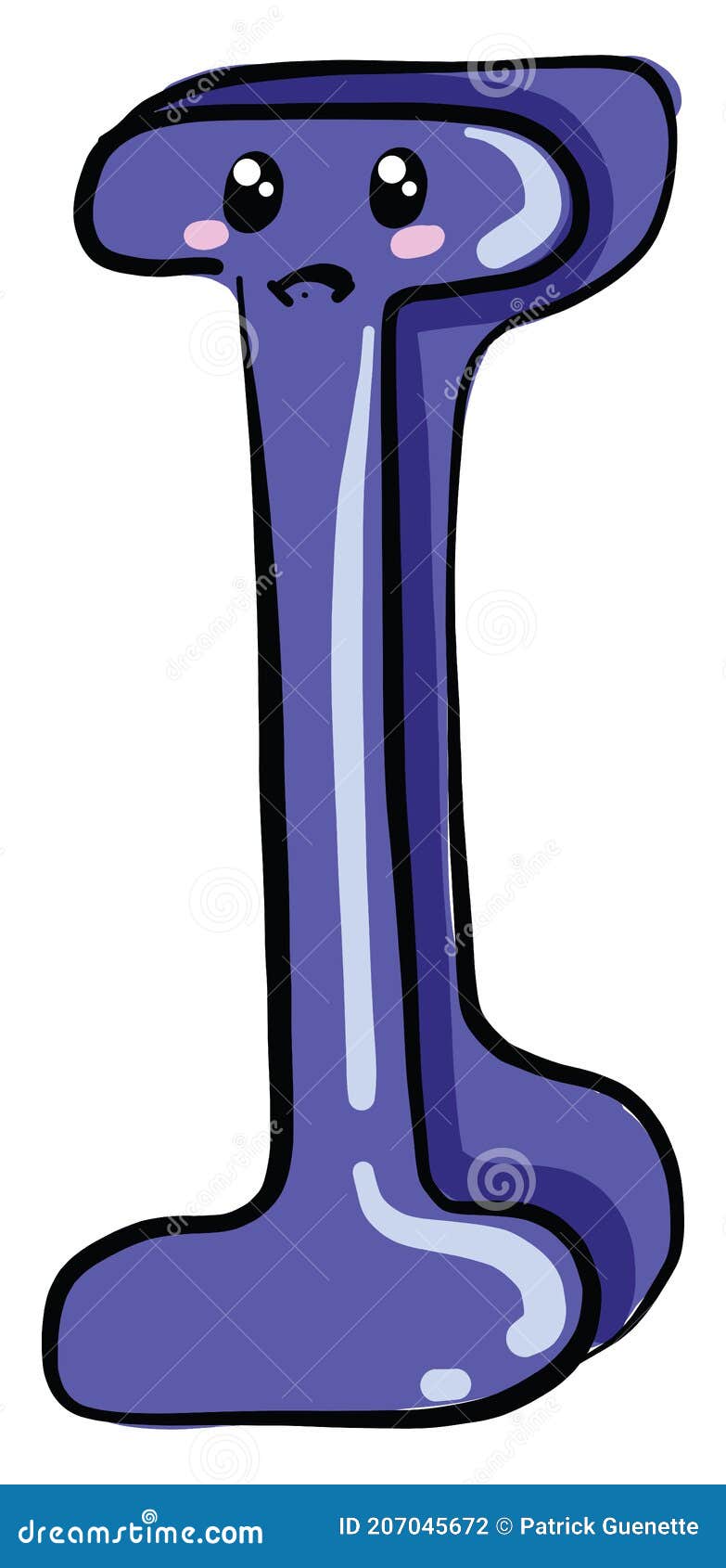 Letter I, Illustration, Vector Stock Vector - Illustration of text ...