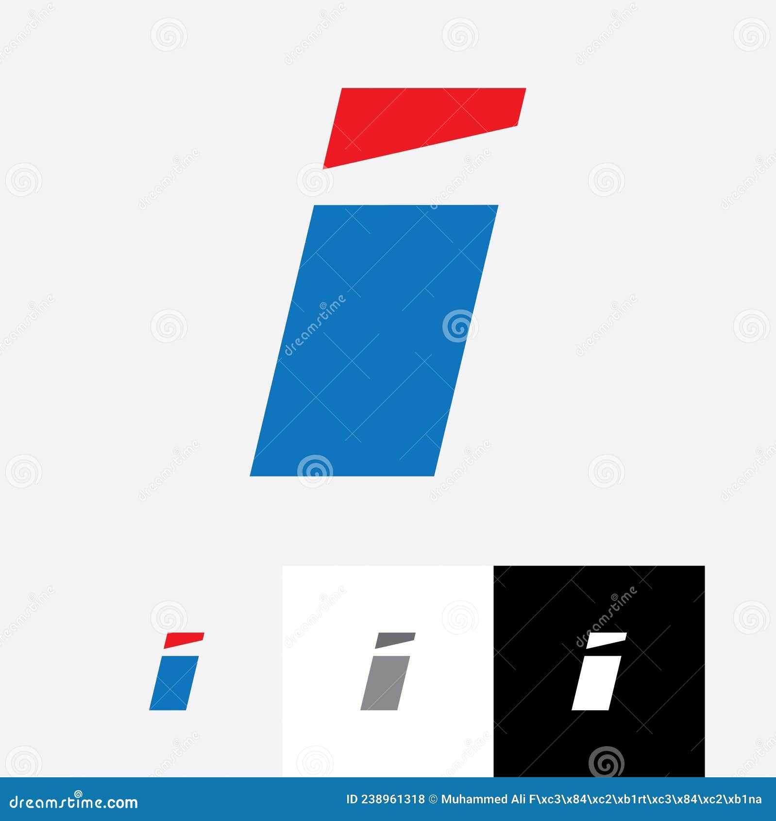 Letter I Logo Design Vector Template Stock Vector - Illustration of ...