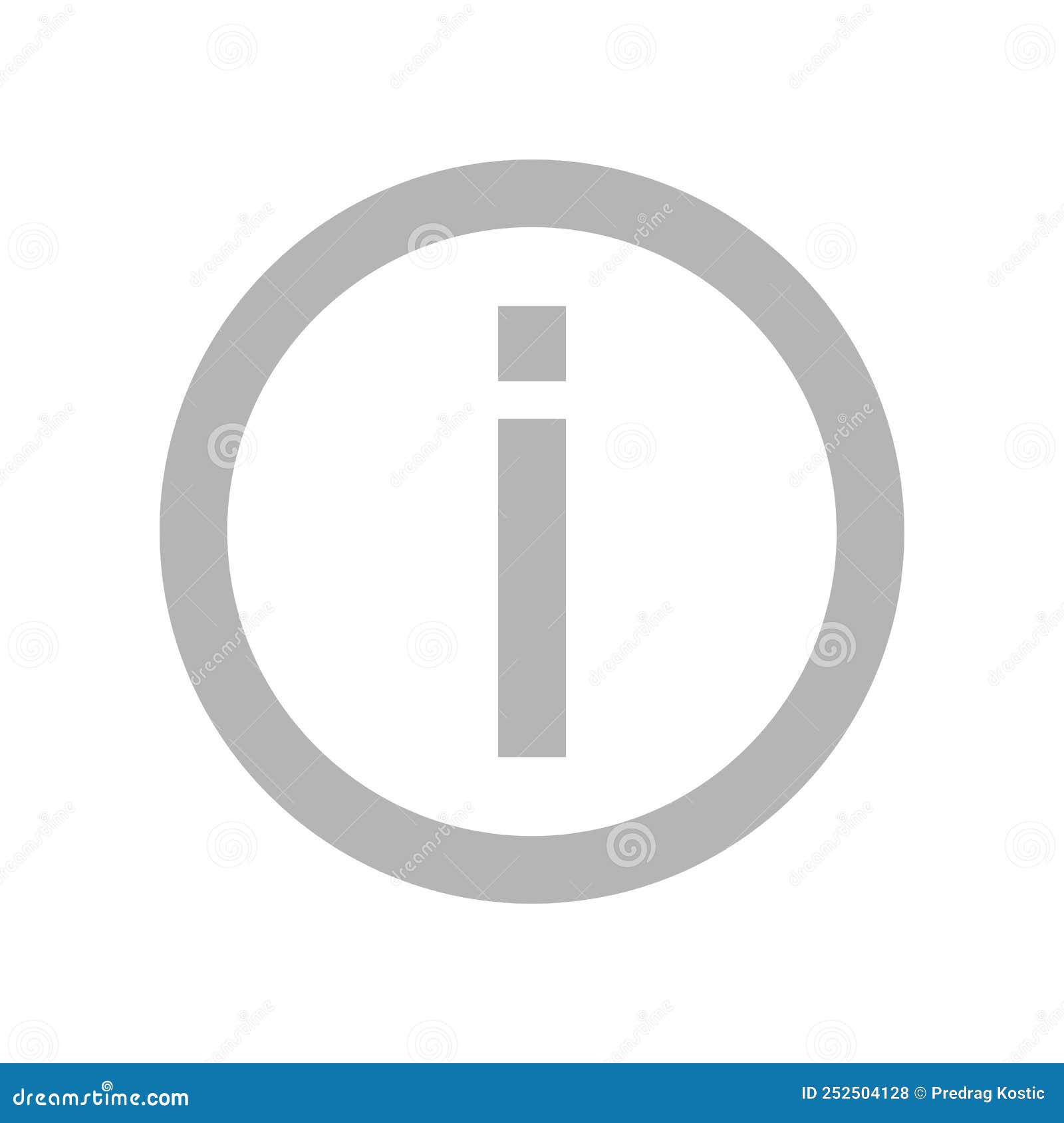 Letter i logo stock illustration. Illustration of line - 252504128