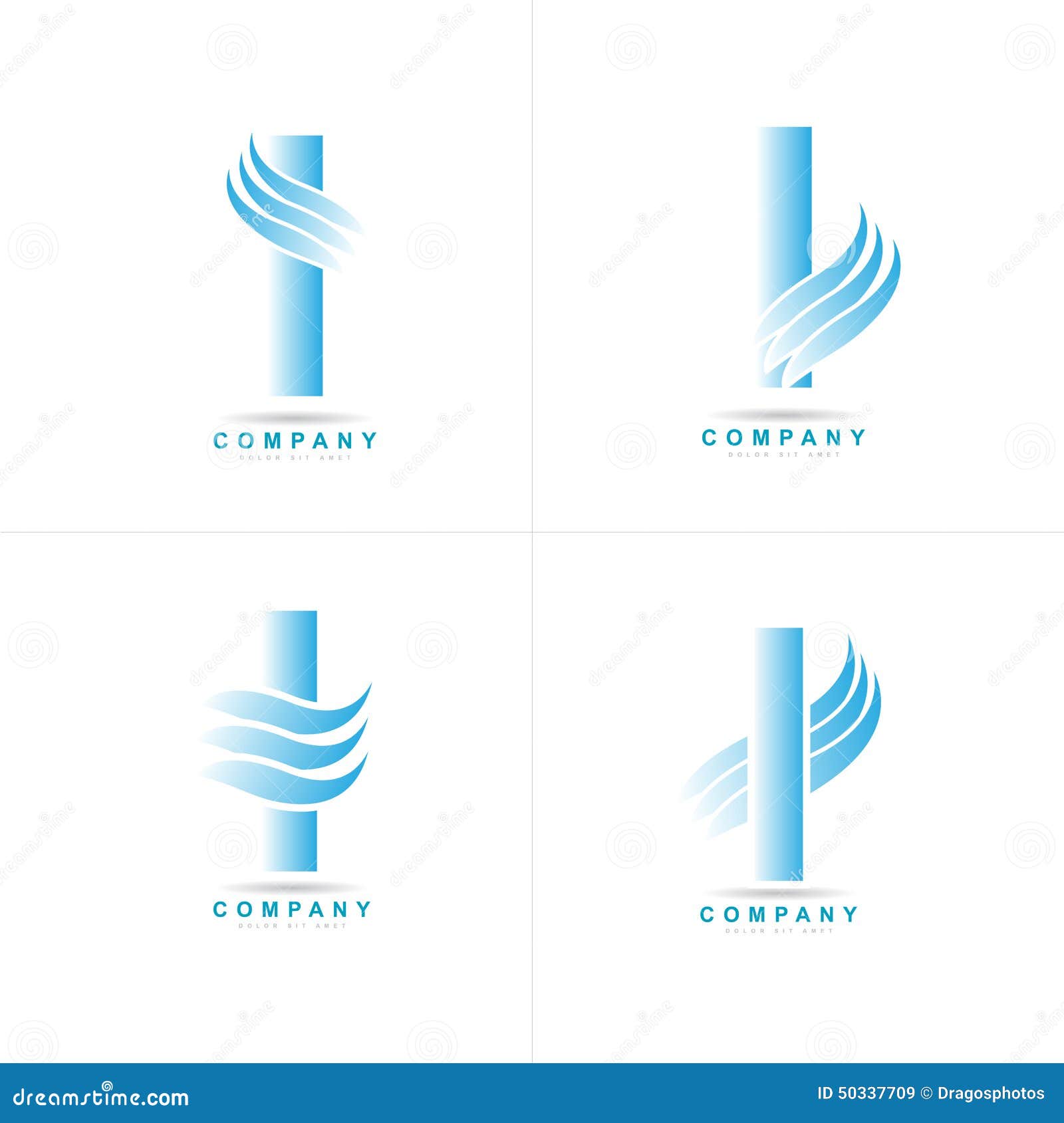 Letter I logo stock vector. Illustration of typography - 50337709