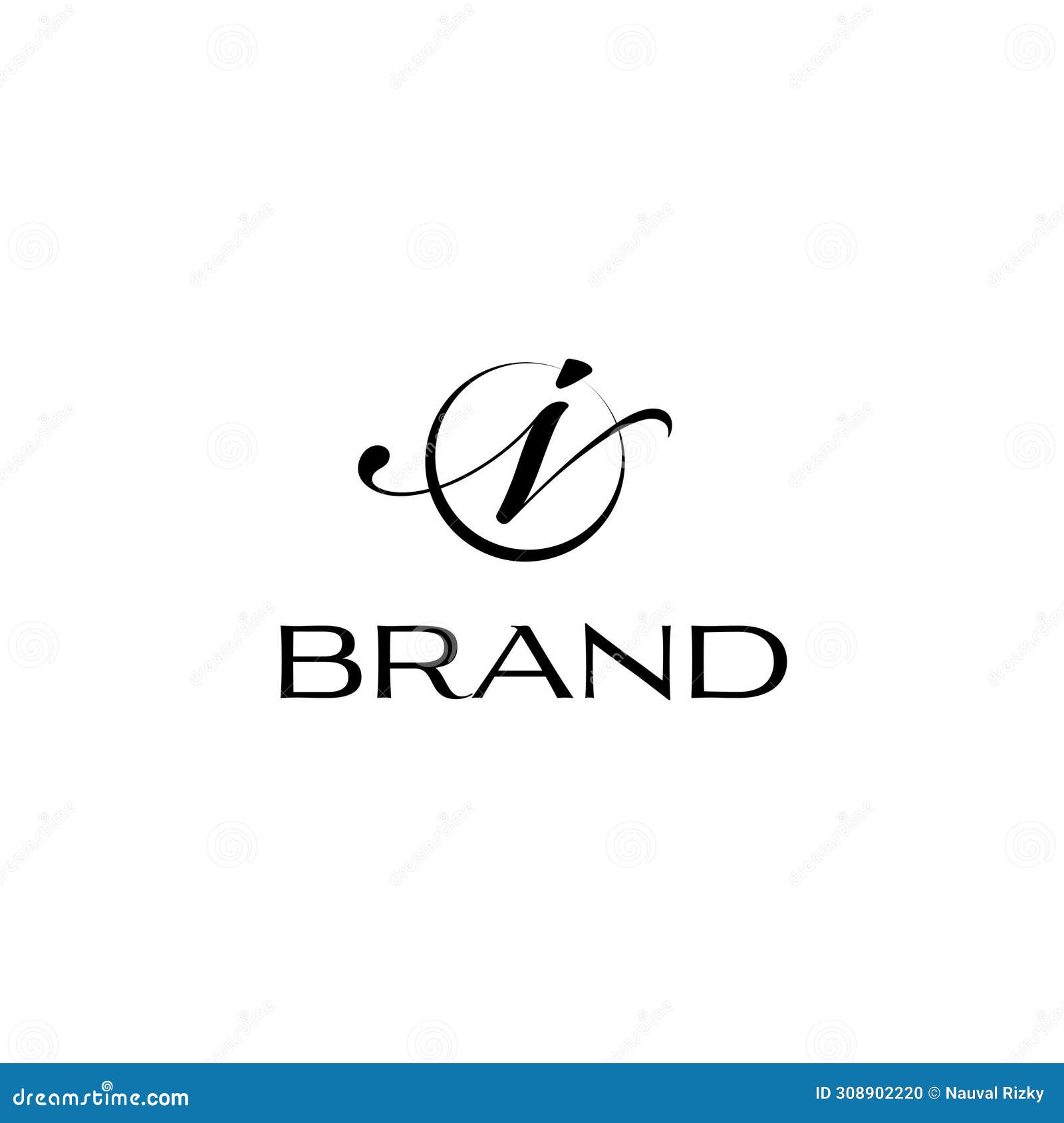 Letter I Luxury Monogram Logo Stock Vector - Illustration of lifestyle ...