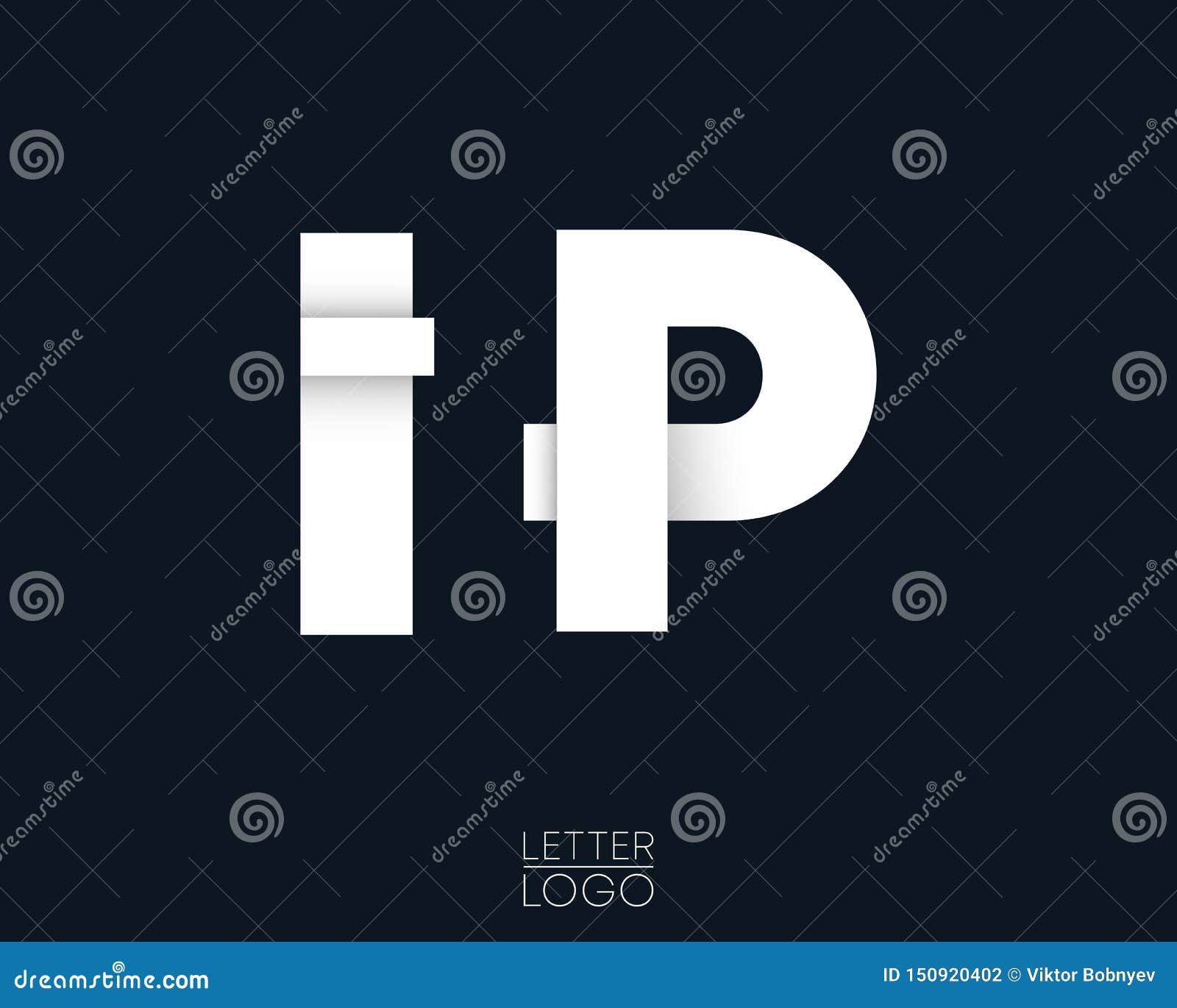 Letter I and P Template Logo Design Stock Vector - Illustration of ...