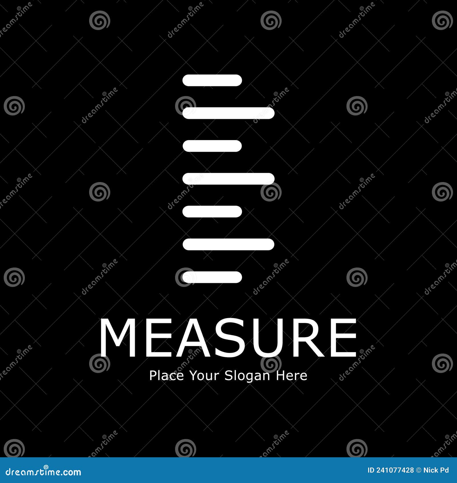 Abstract Ruler Letter I Vector Logo Template for Education Stock Vector ...