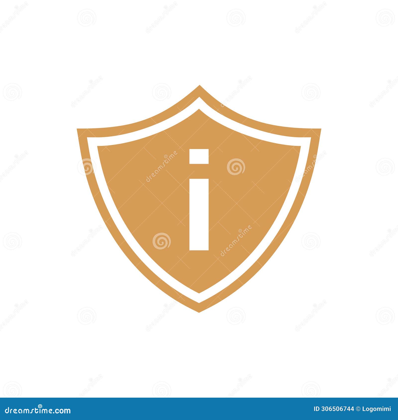 Letter I Shield Logo Icon Design Template Elements Vector Stock Vector ...