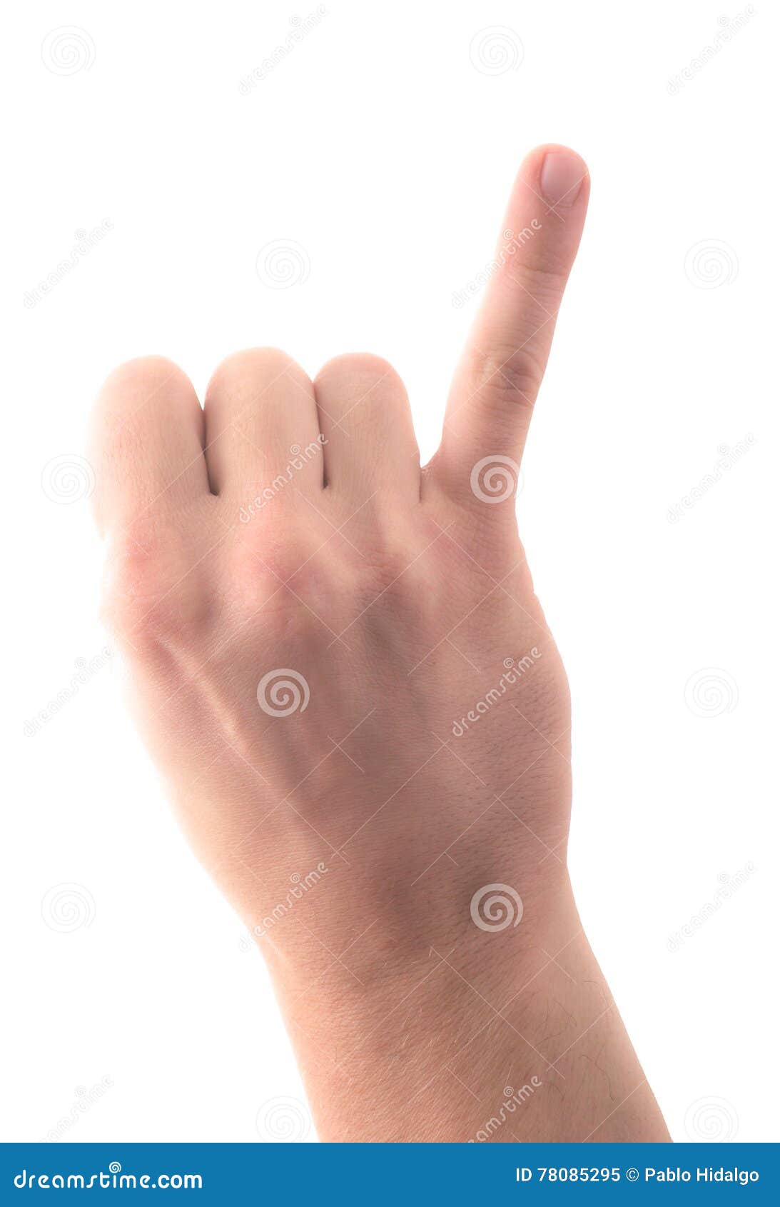Letter I in Sign Language, on a White Background Stock Image - Image of ...