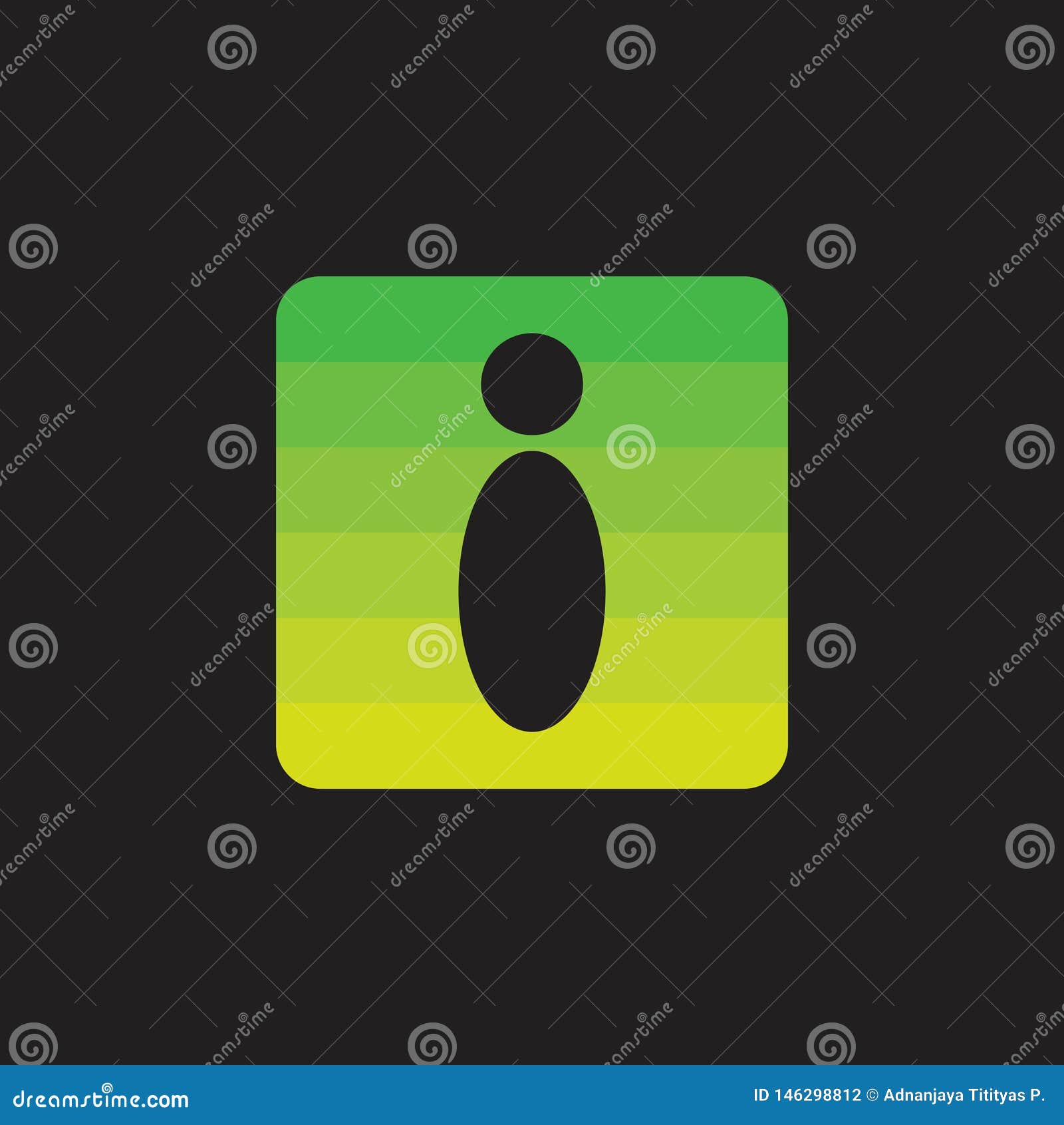 Letter I Simple Abstract Human Logo Vector Stock Vector - Illustration ...