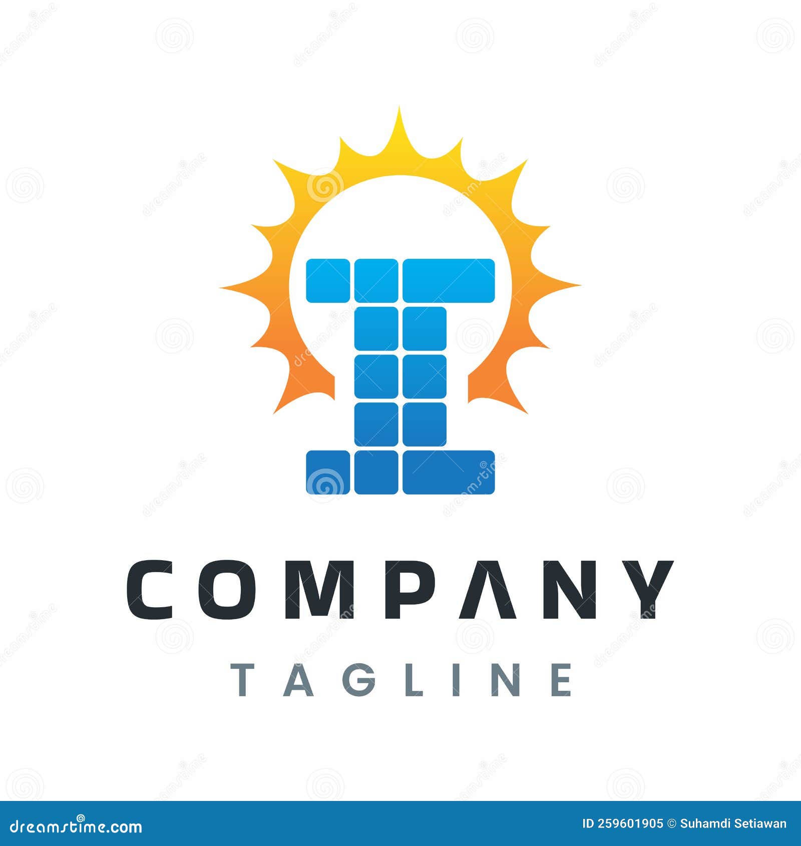 Letter I Solar Energy Logo, Solar Power Panel Design Stock Vector ...