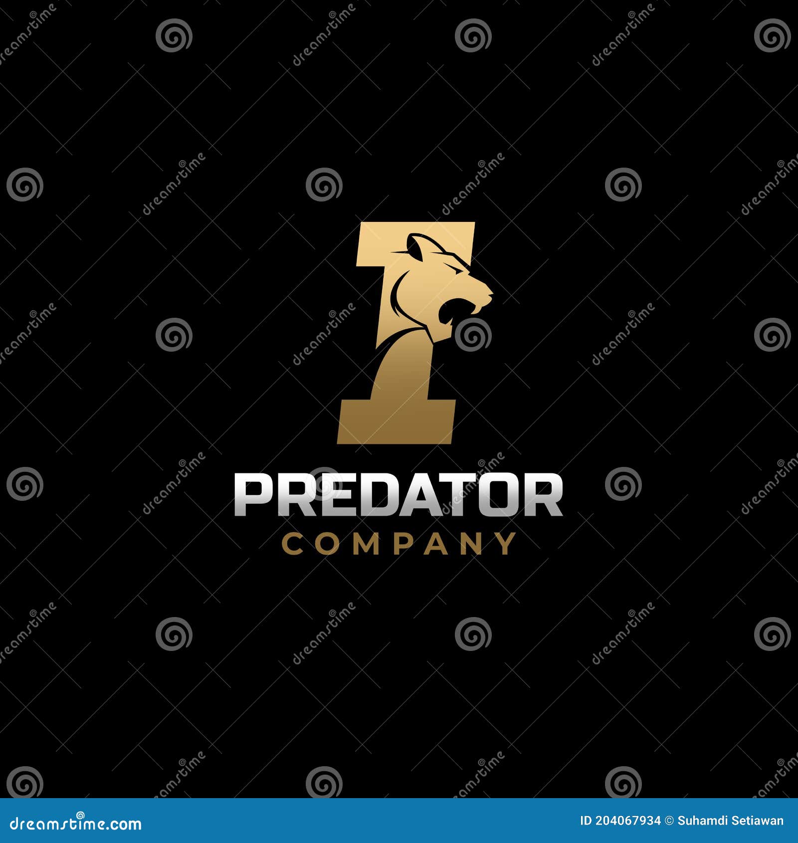 Tiger Fighter With Blue Fire Illustration | CartoonDealer.com #187190192