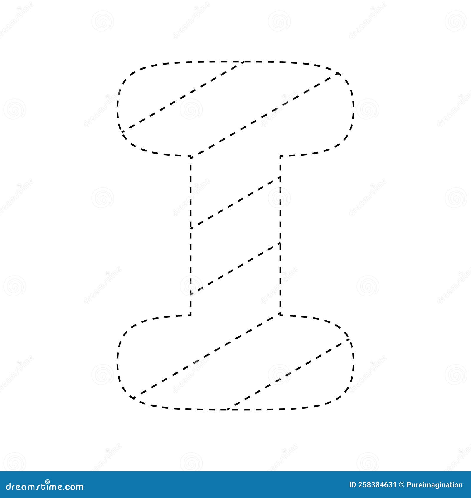 Letter I Tracing Worksheet for Kids Stock Vector - Illustration of kids ...