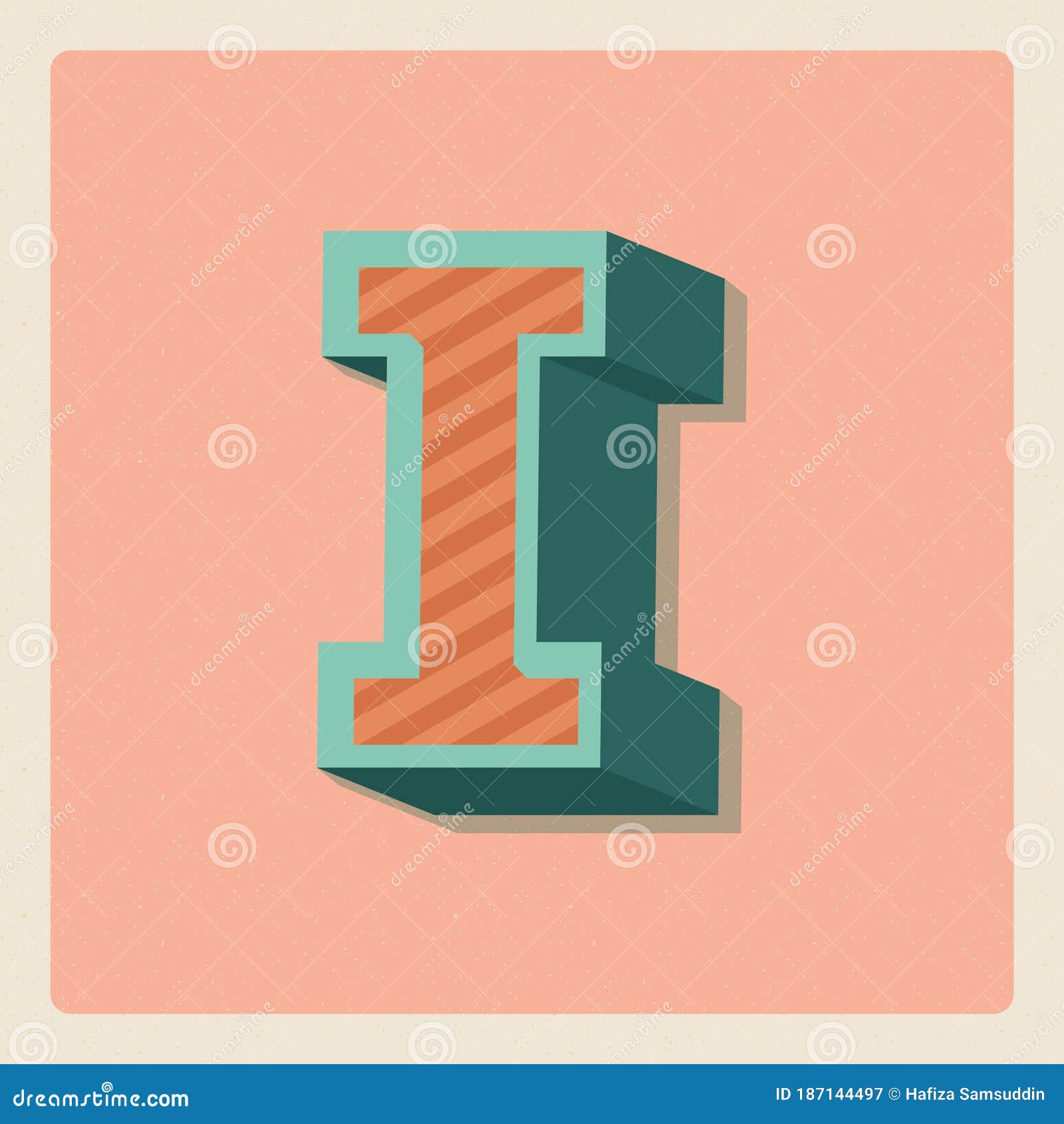 Letter I. Vector Illustration Decorative Design Stock Vector ...