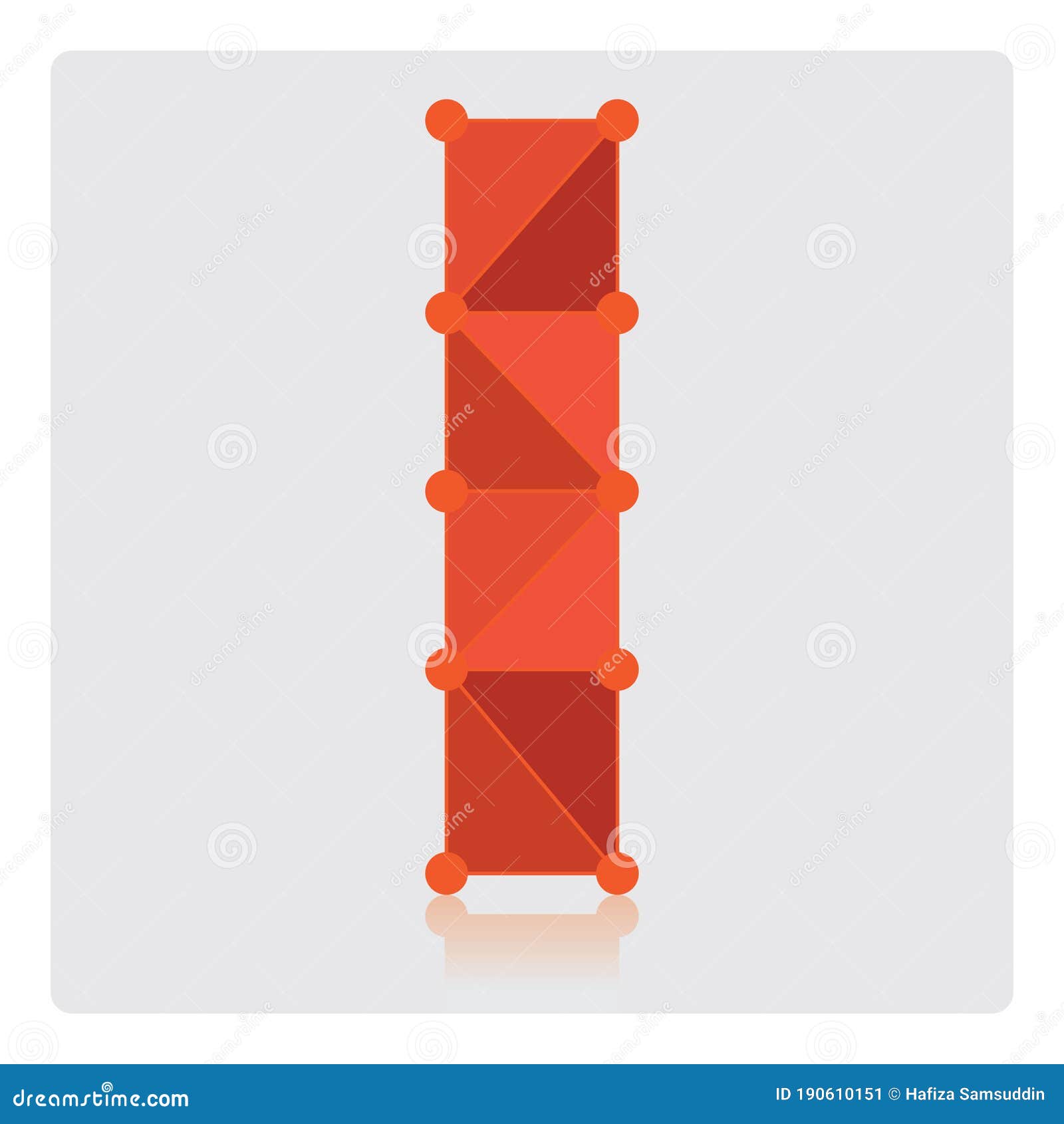 Letter I. Vector Illustration Decorative Design Stock Vector ...