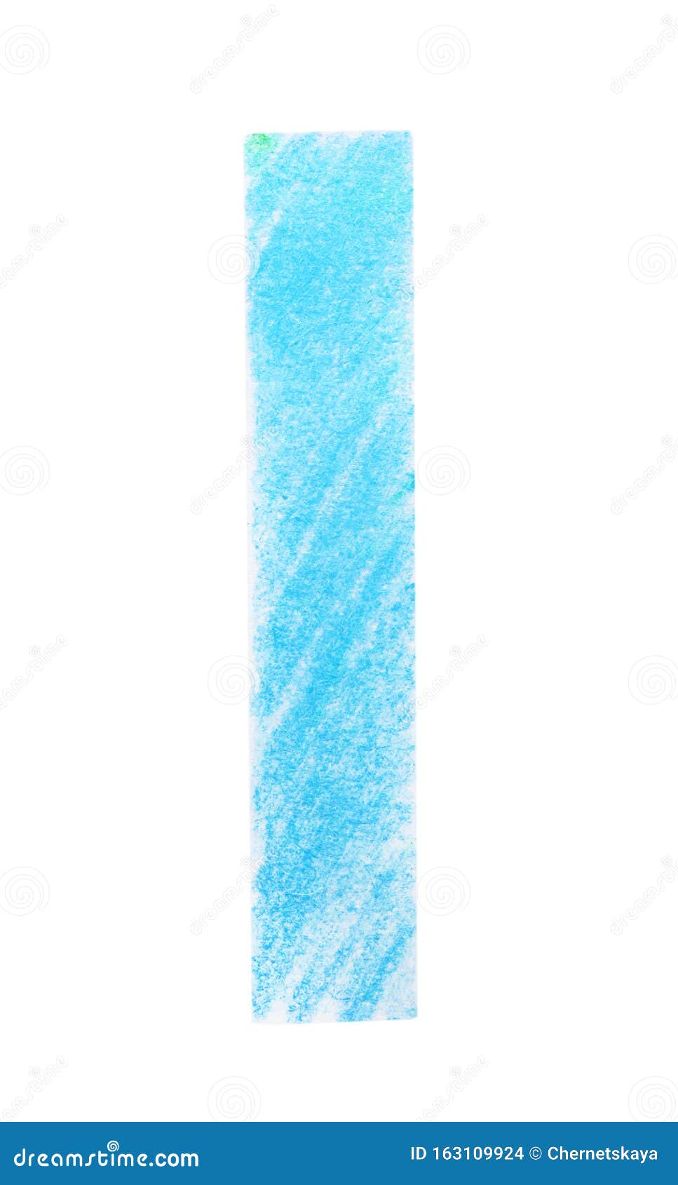 Letter I Written with Light Blue Pencil on Background, Top View Stock ...