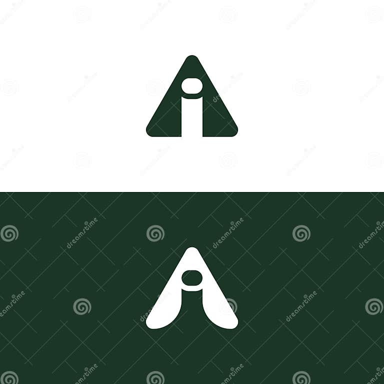Letter Ia and Ai Logo Design Vector Template. Initial Letter AI Logo ...