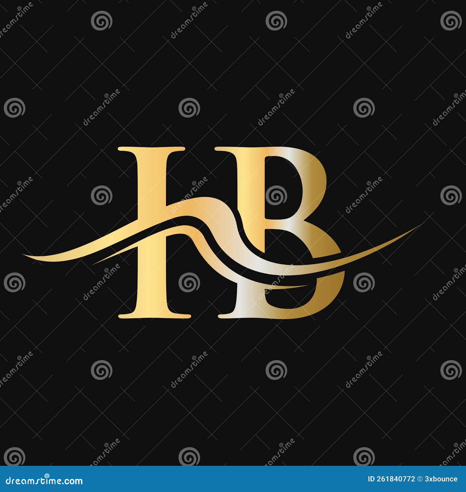 Letter IB Logo Design. Initial IB Logotype Template for Business and ...