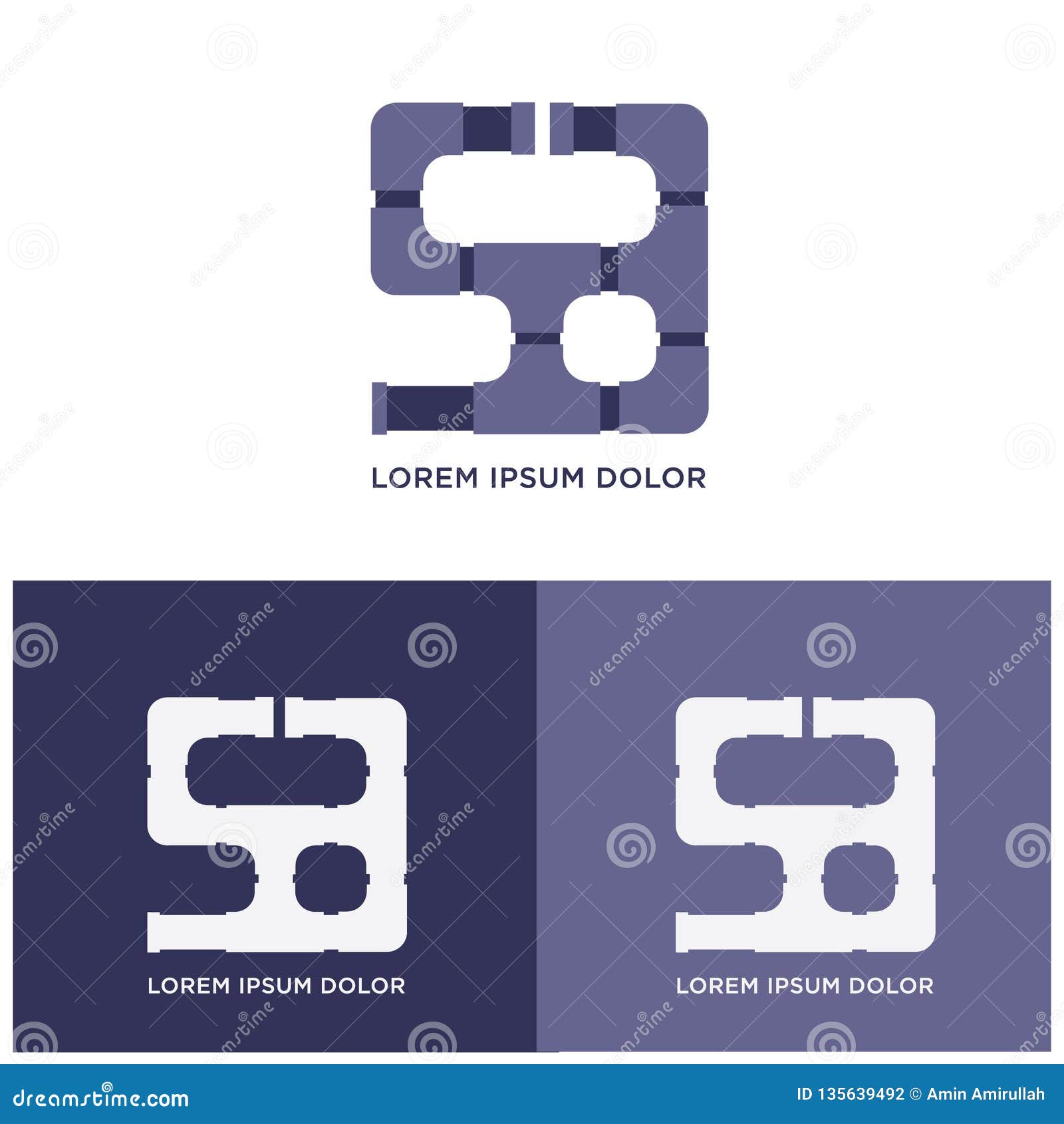 Letter Icon Logo Isometric Design Stock Vector - Illustration of easy ...