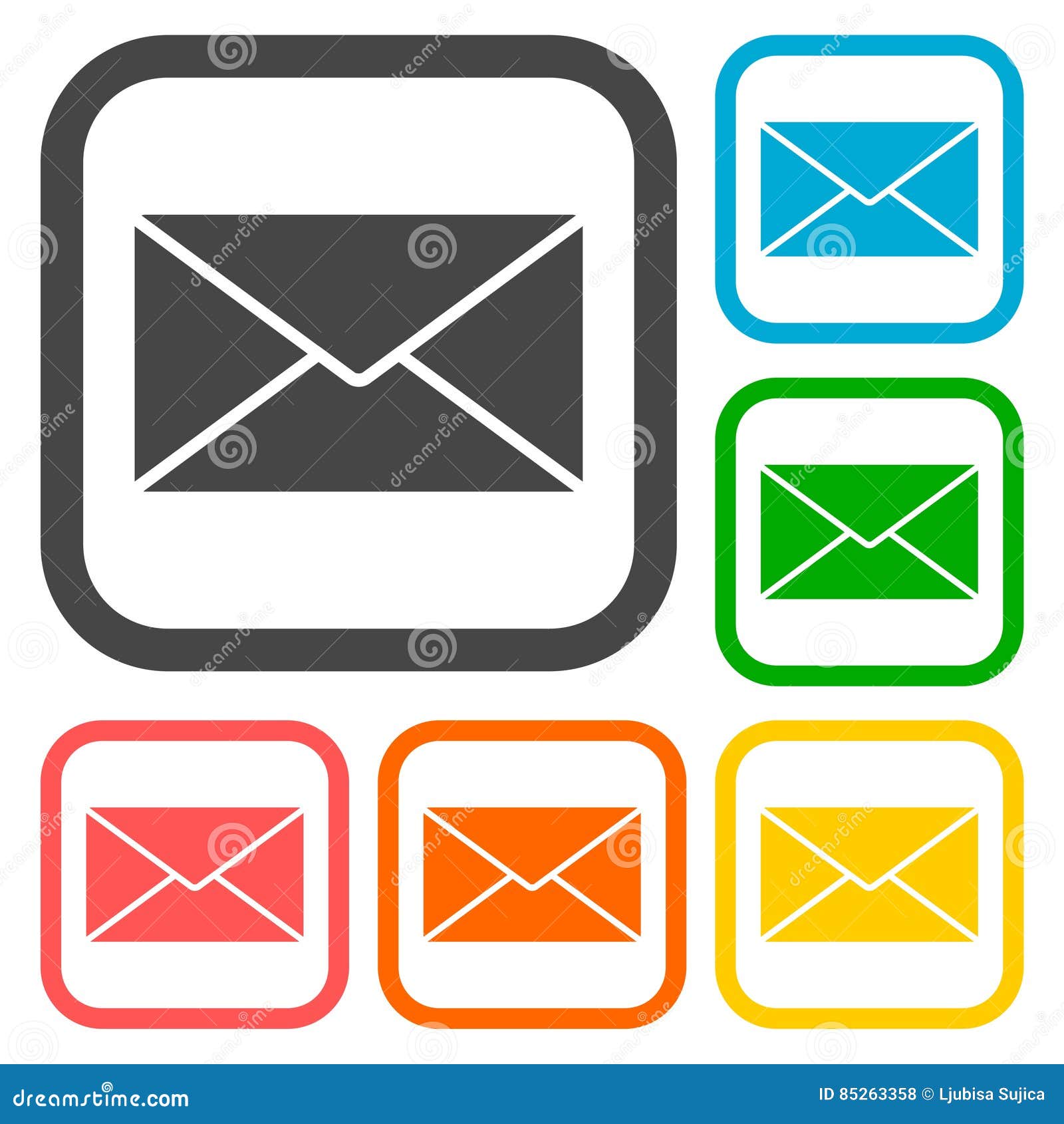 Letter icon stock vector. Illustration of modern, abstract - 85263358