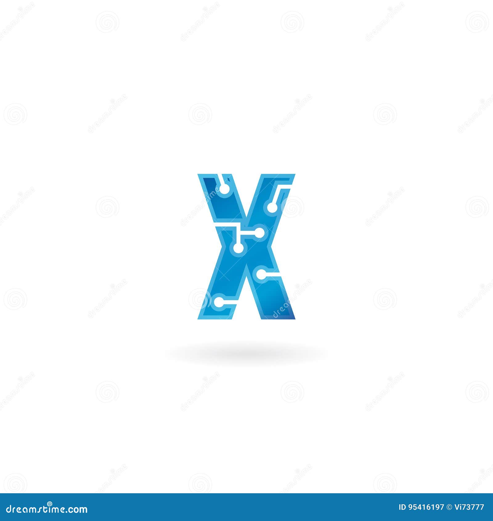 Letter X Icon. Technology Smart Logo, Computer and Data Related ...