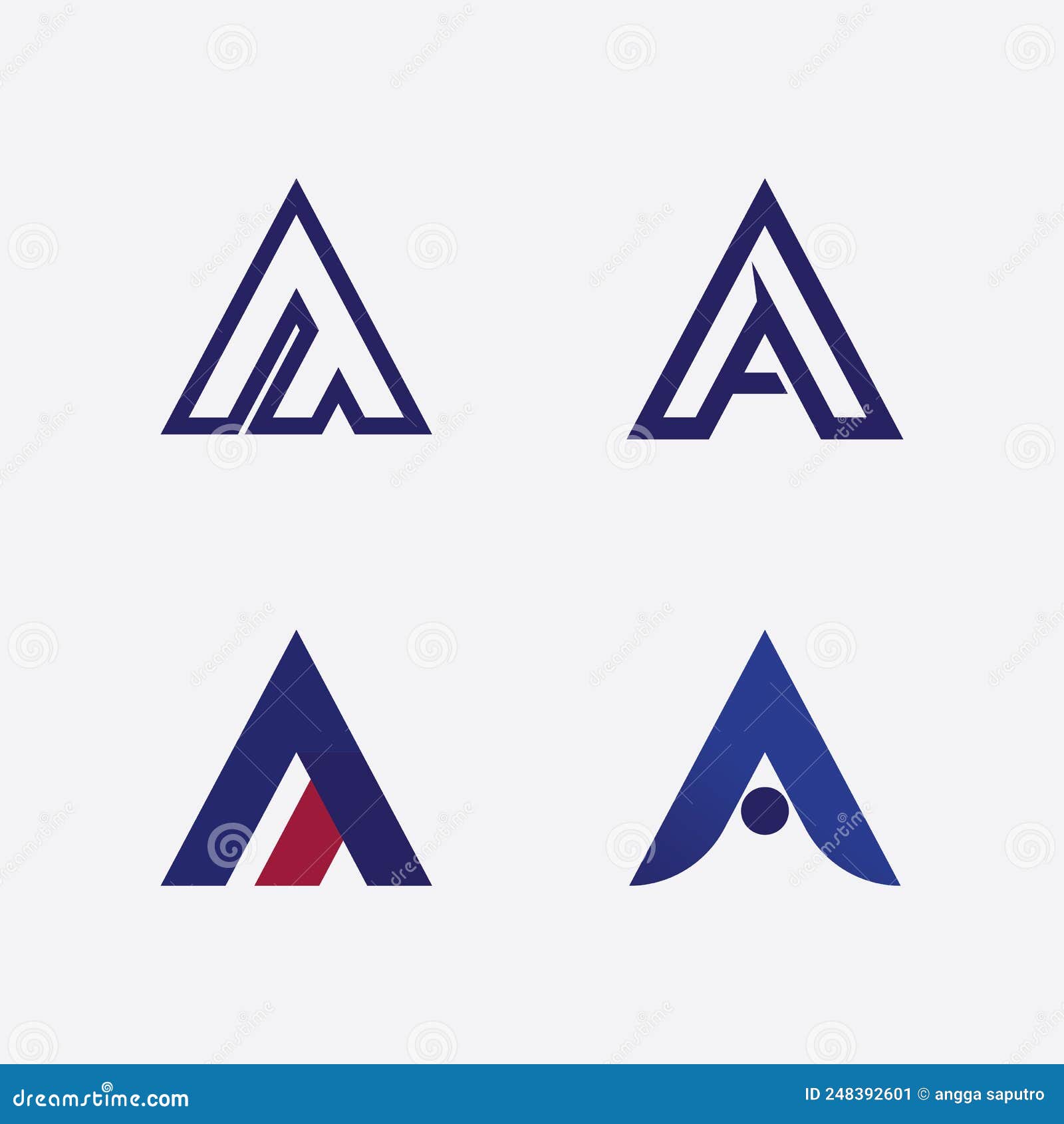 A Letter icon Template stock illustration. Illustration of modern ...