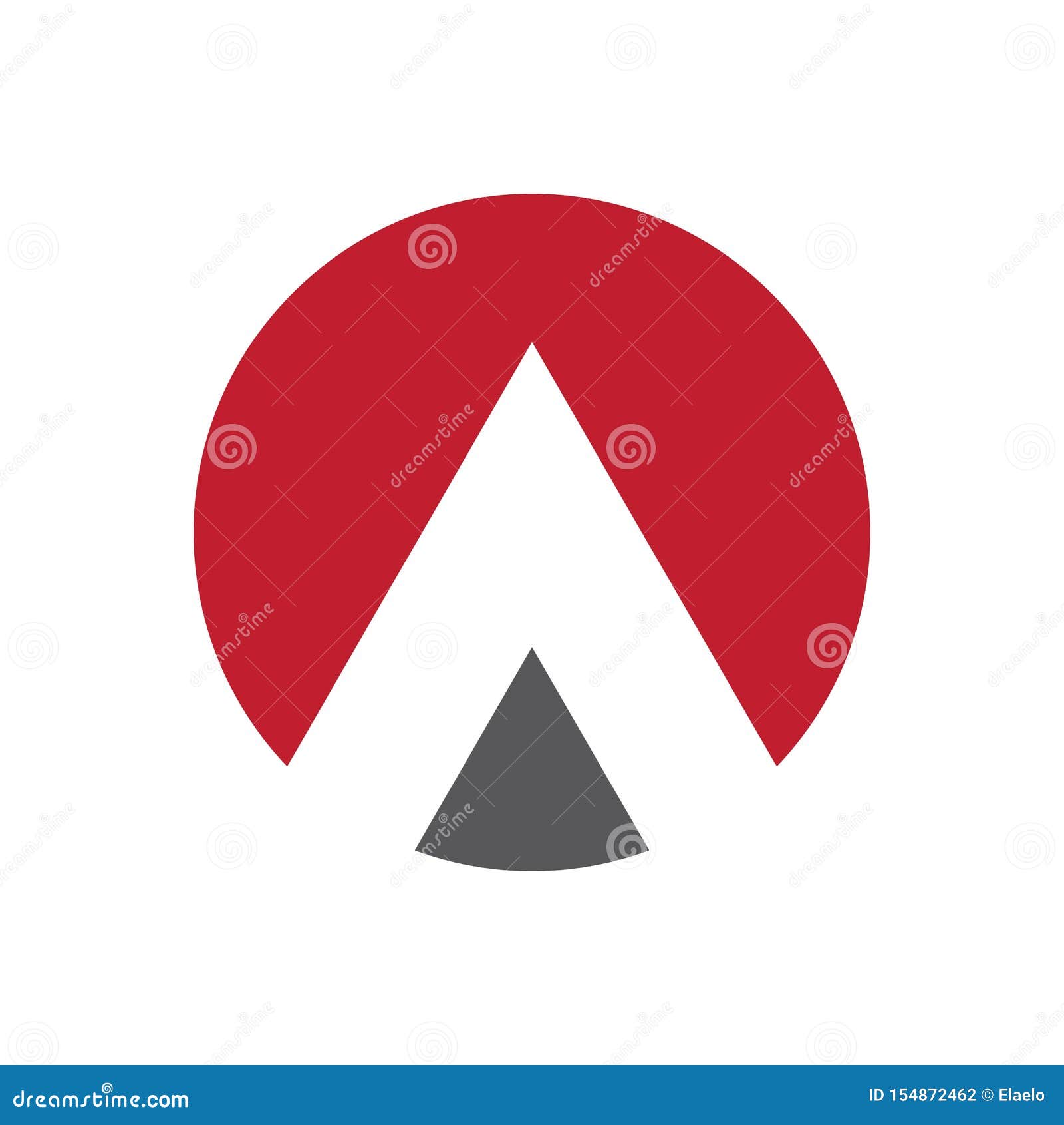 A Letter icon Template stock vector. Illustration of geometric - 154872462