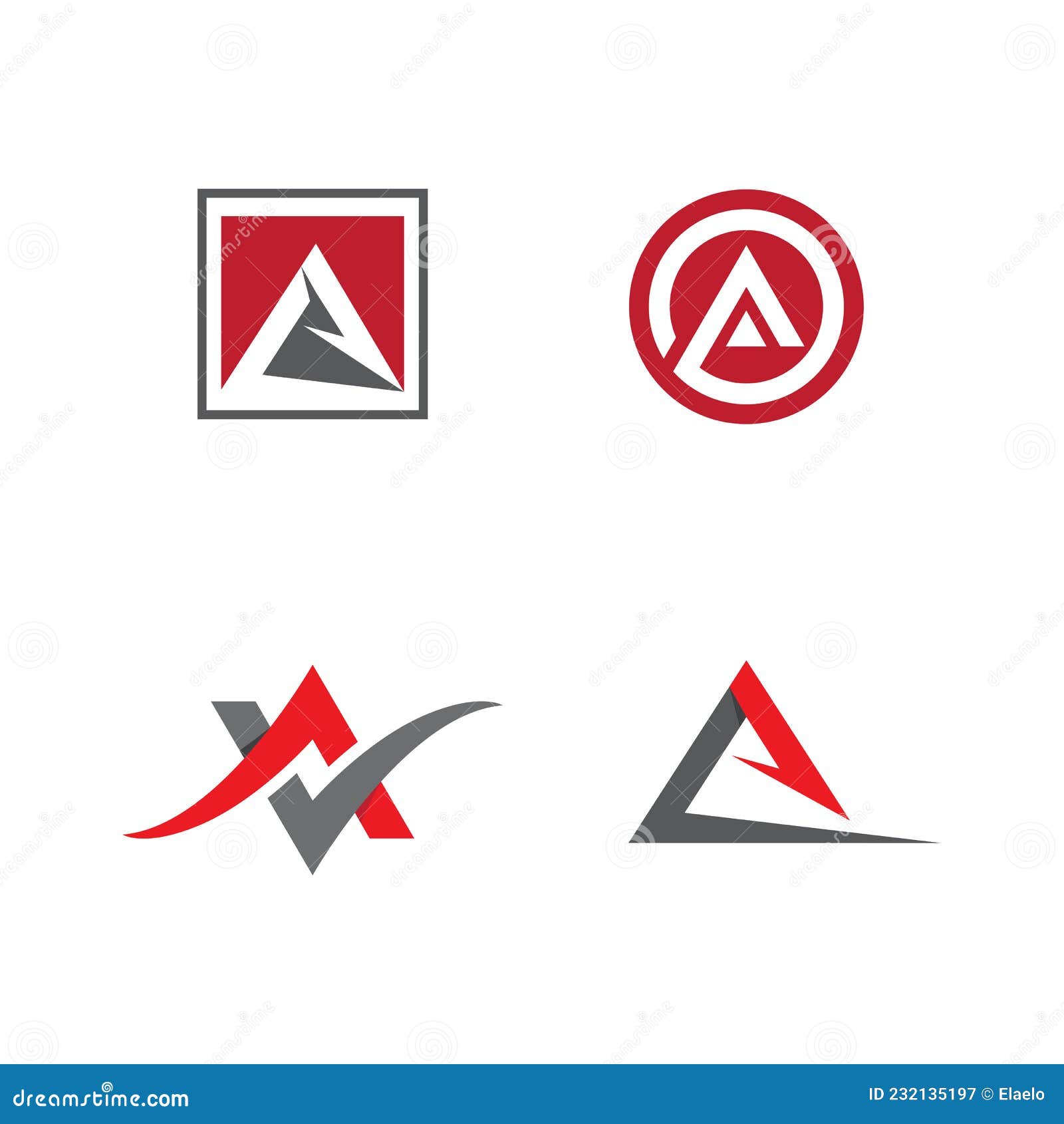 A Letter icon Template stock vector. Illustration of delta - 232135197