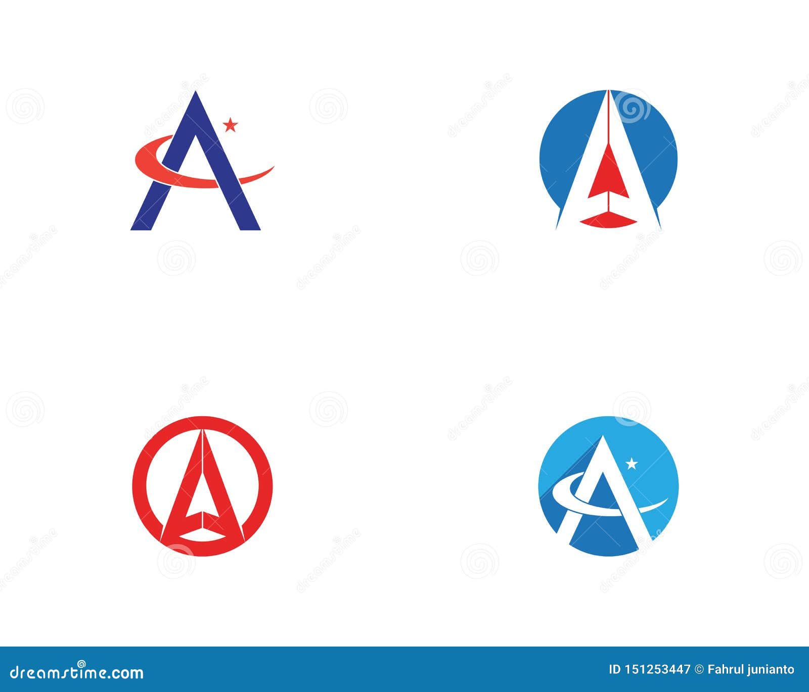 A Letter icon Template stock vector. Illustration of corporate - 151253447