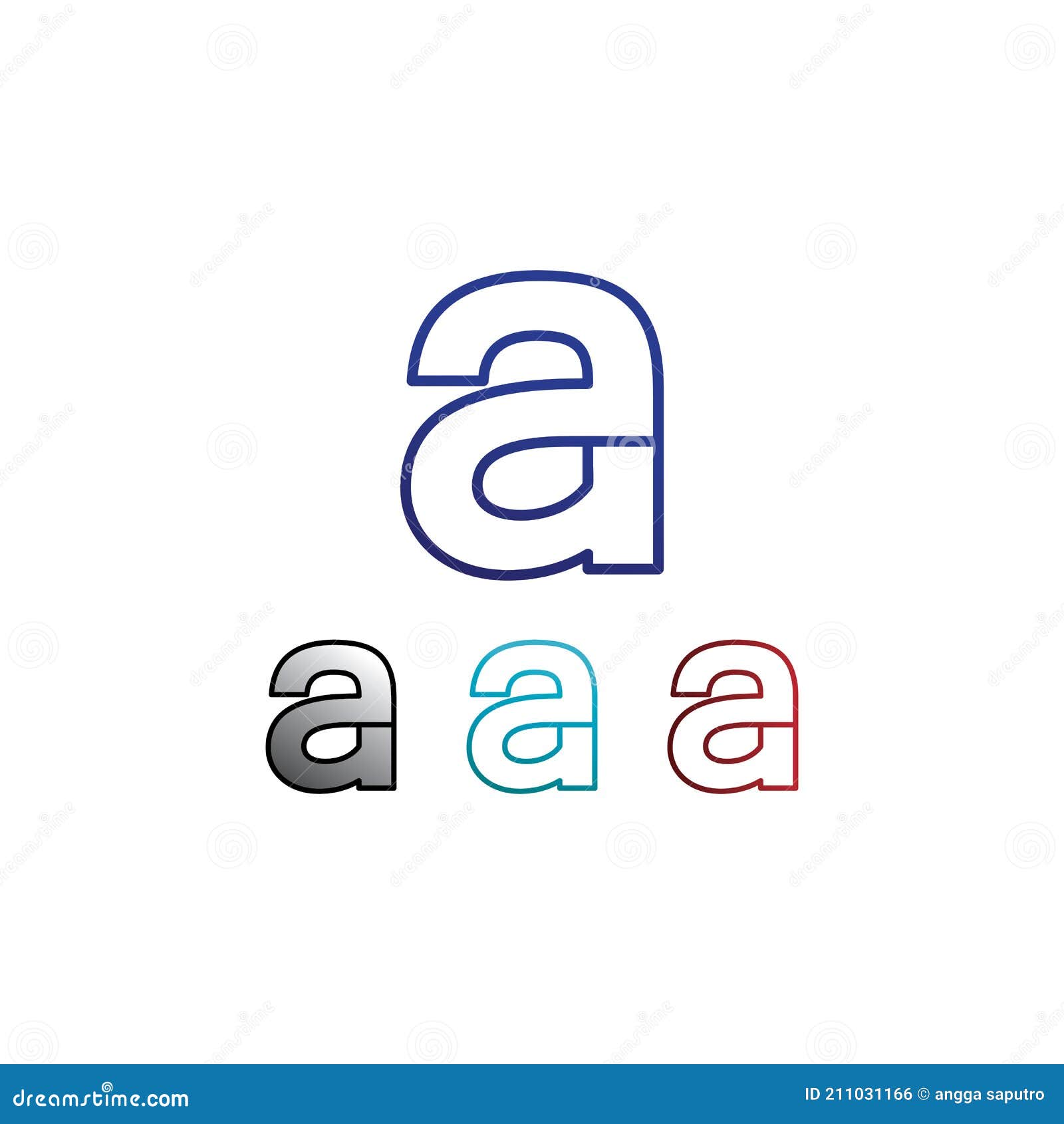 A Letter icon Template stock illustration. Illustration of concept ...