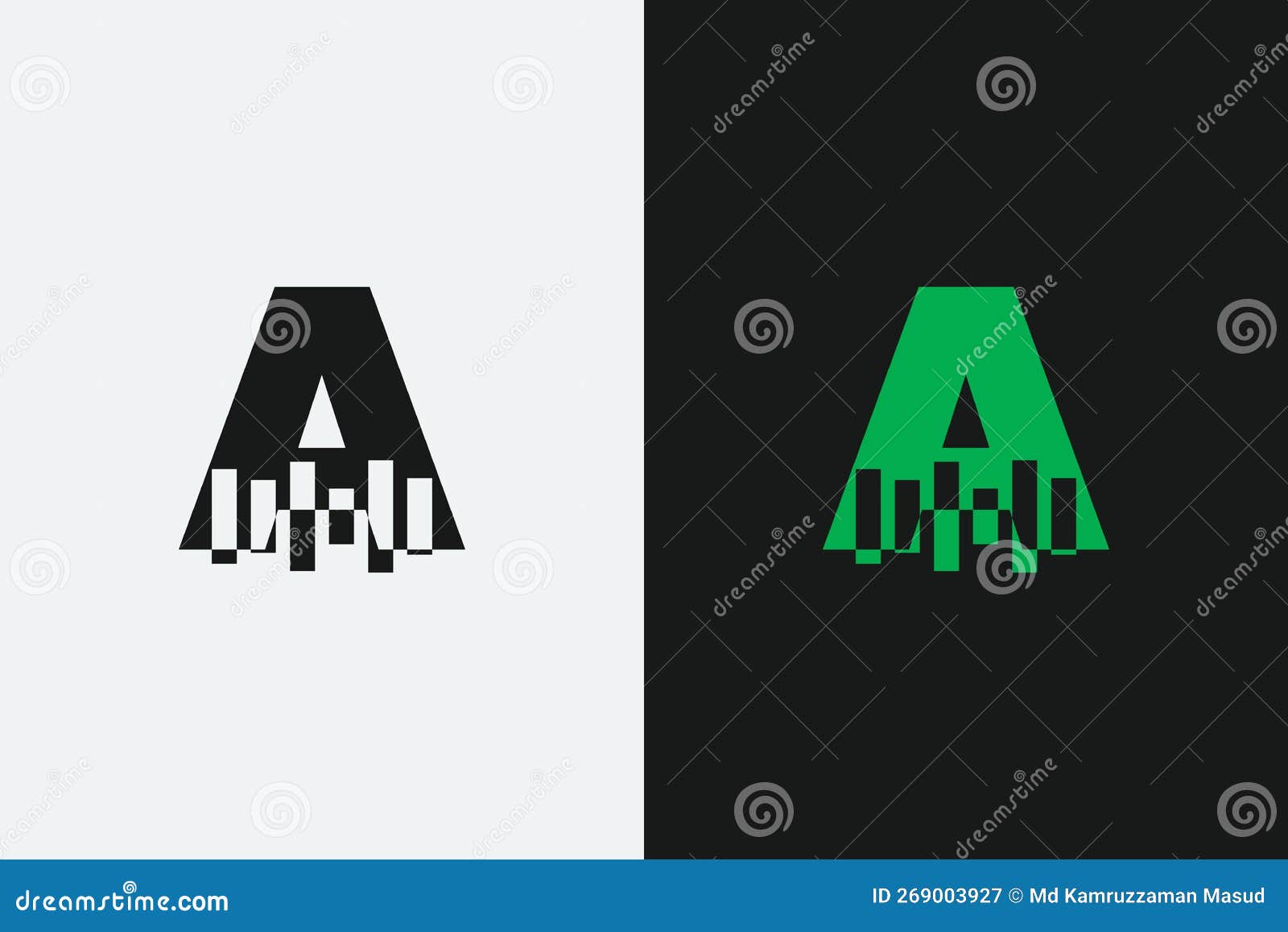 A Letter Iconic Transformation Shape Vector Logo Design. Creative Brand ...