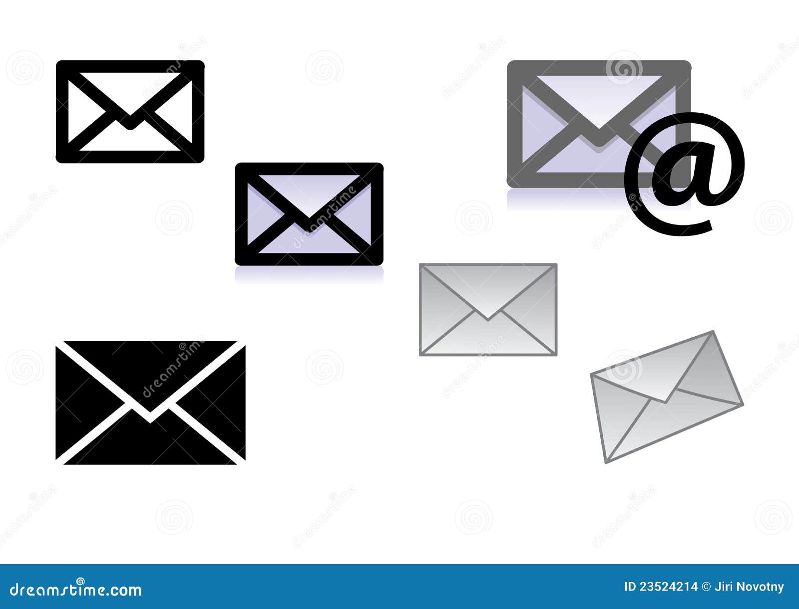 Letter icons stock vector. Illustration of communication - 23524214