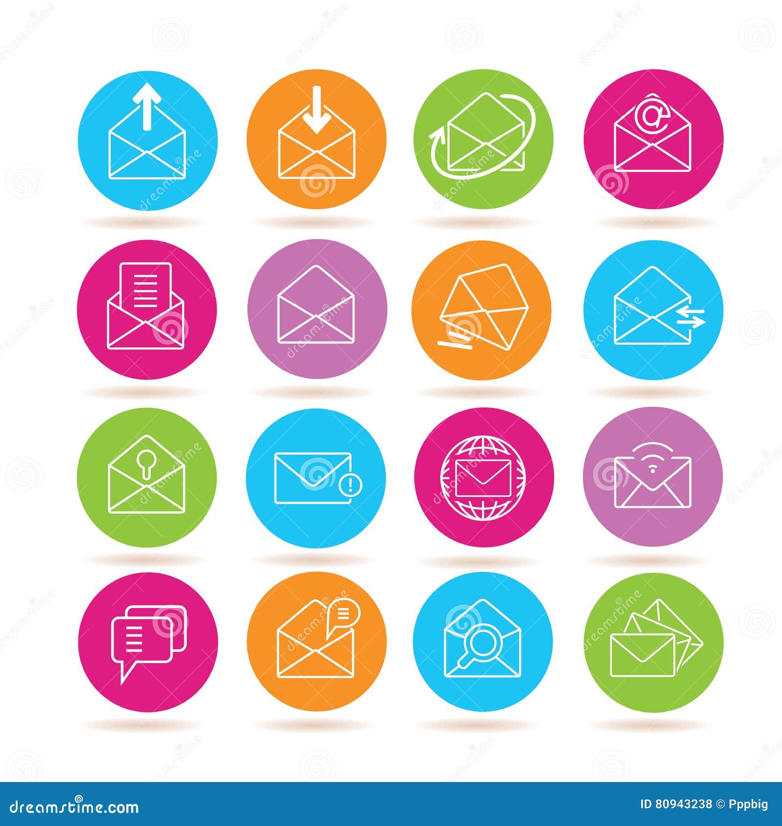 Letter icons stock illustration. Illustration of communication - 80943238
