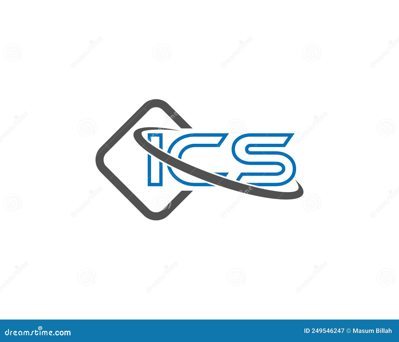 Letter ICS Creative Logo Design Concept. Stock Vector - Illustration of ...