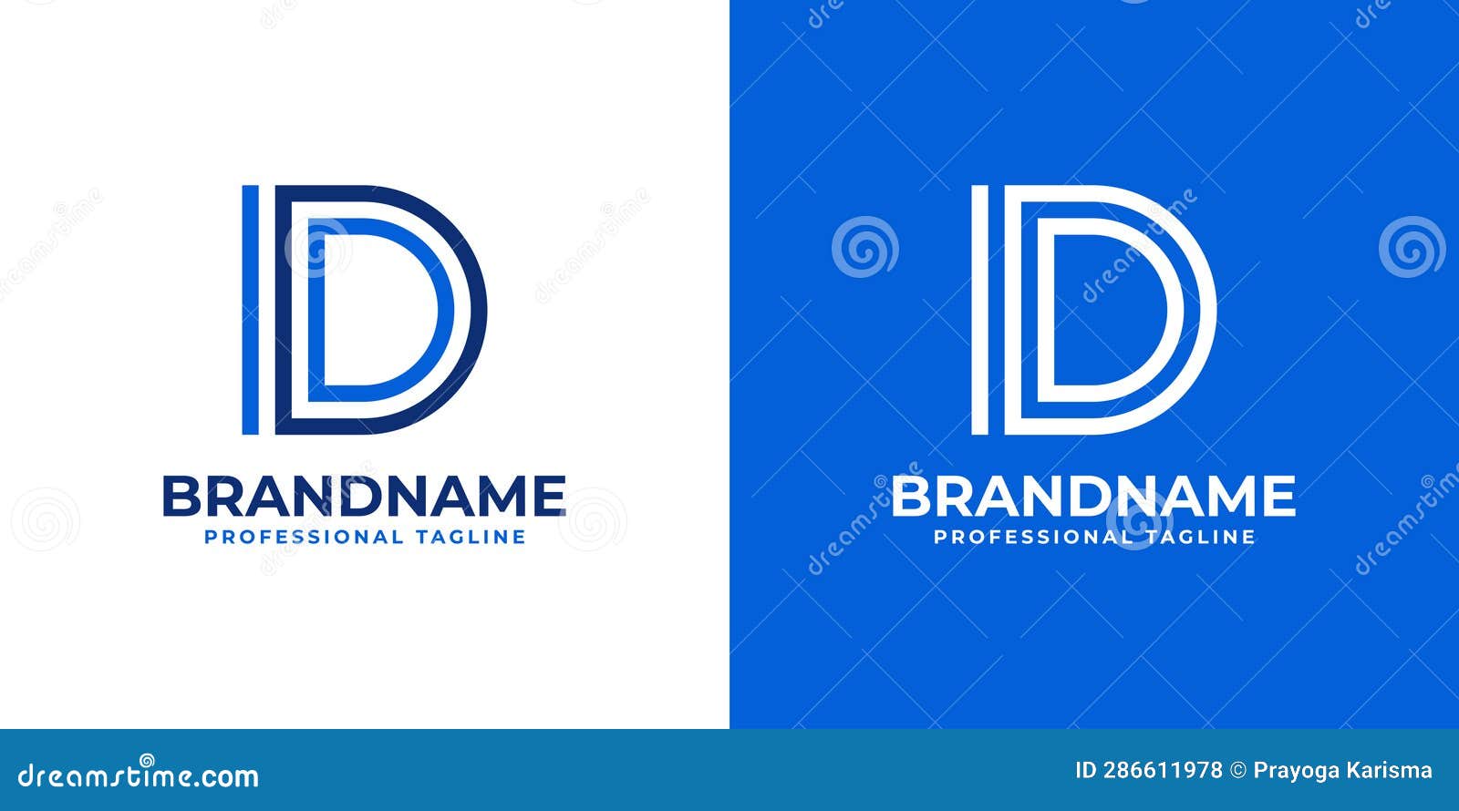 Letter ID Line Monogram Logo, Suitable for Business with ID or DI ...
