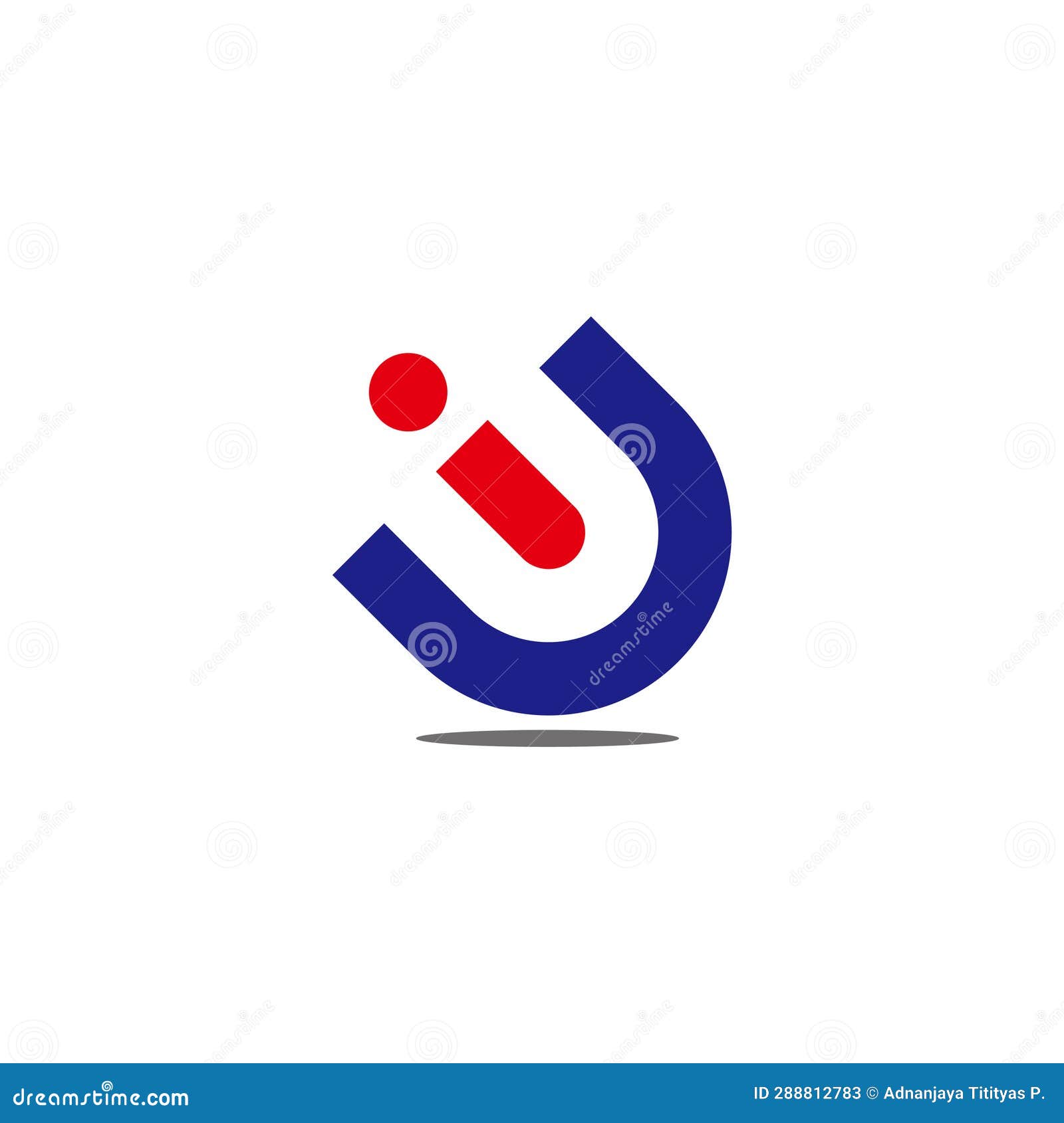 Letter Id Simple Colorful Line Logo Vector Stock Vector - Illustration ...