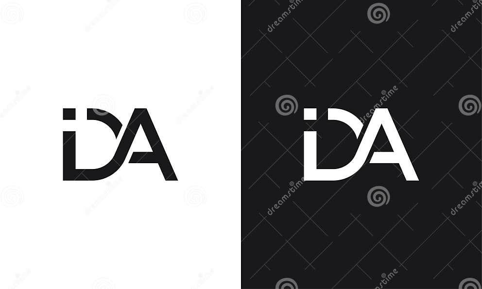 Letter IDA Font Logo Design Vector Template Stock Illustration ...