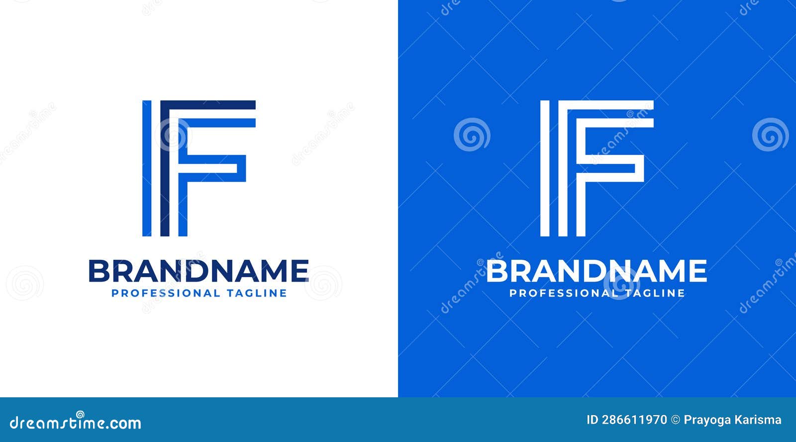 Letter IF Line Monogram Logo, Suitable for Business with IF or FI ...