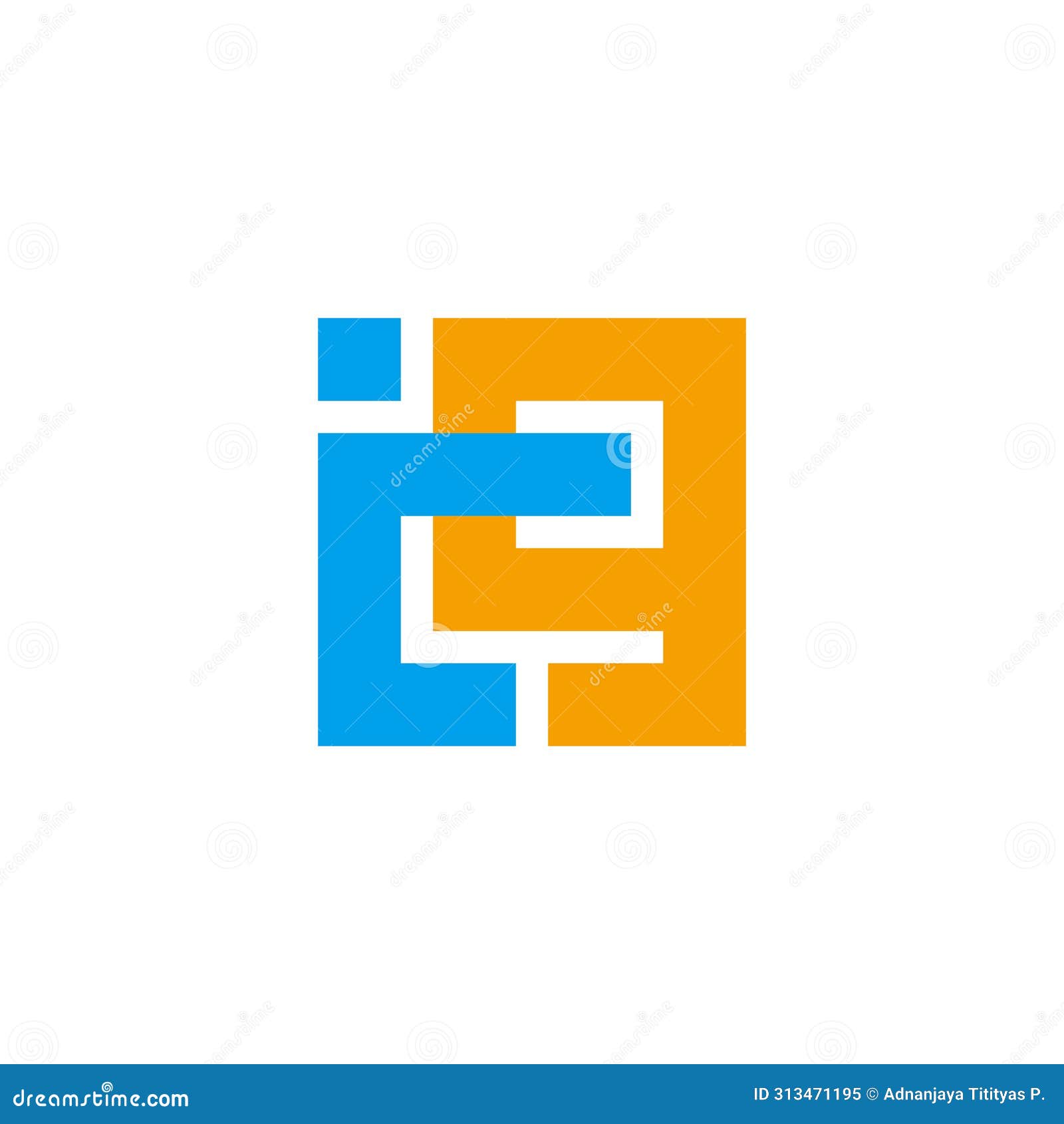Letter Ig Abstract Square Geometric Line Logo Vector Stock Vector ...