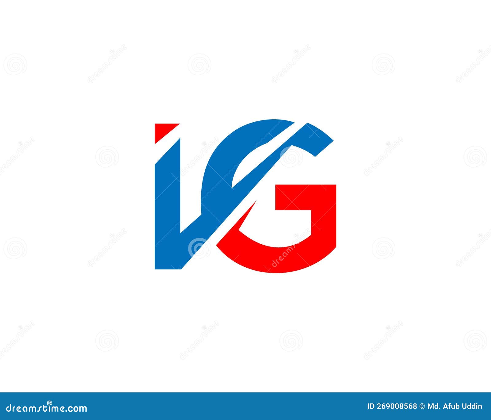 Letter IG Initial Logo Icon Design Stock Vector - Illustration of ...