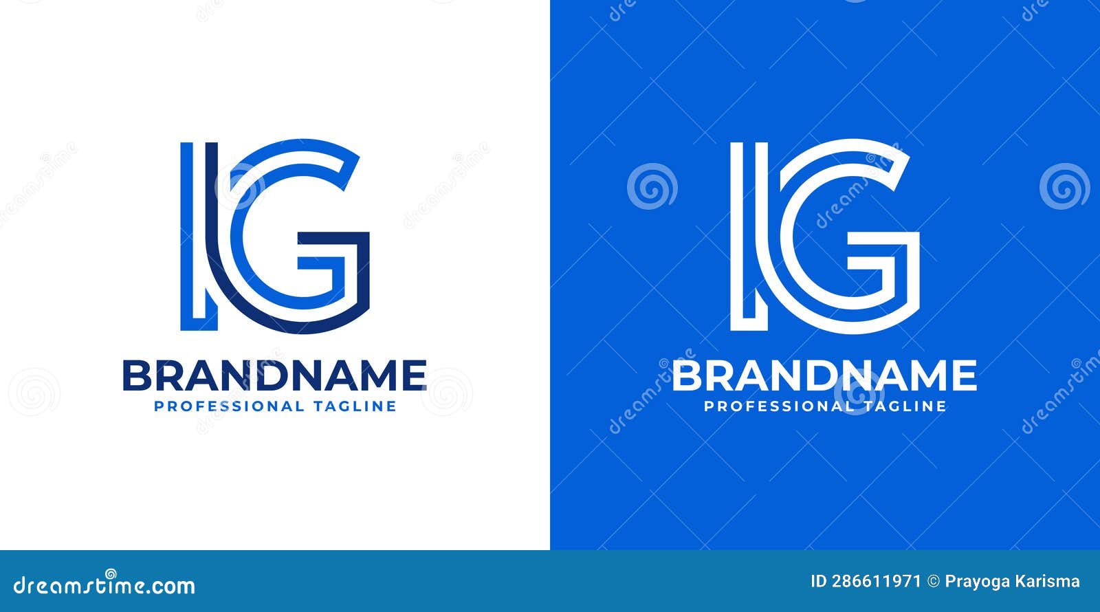 Letter IG Line Monogram Logo, Suitable for Business with IG or GI ...